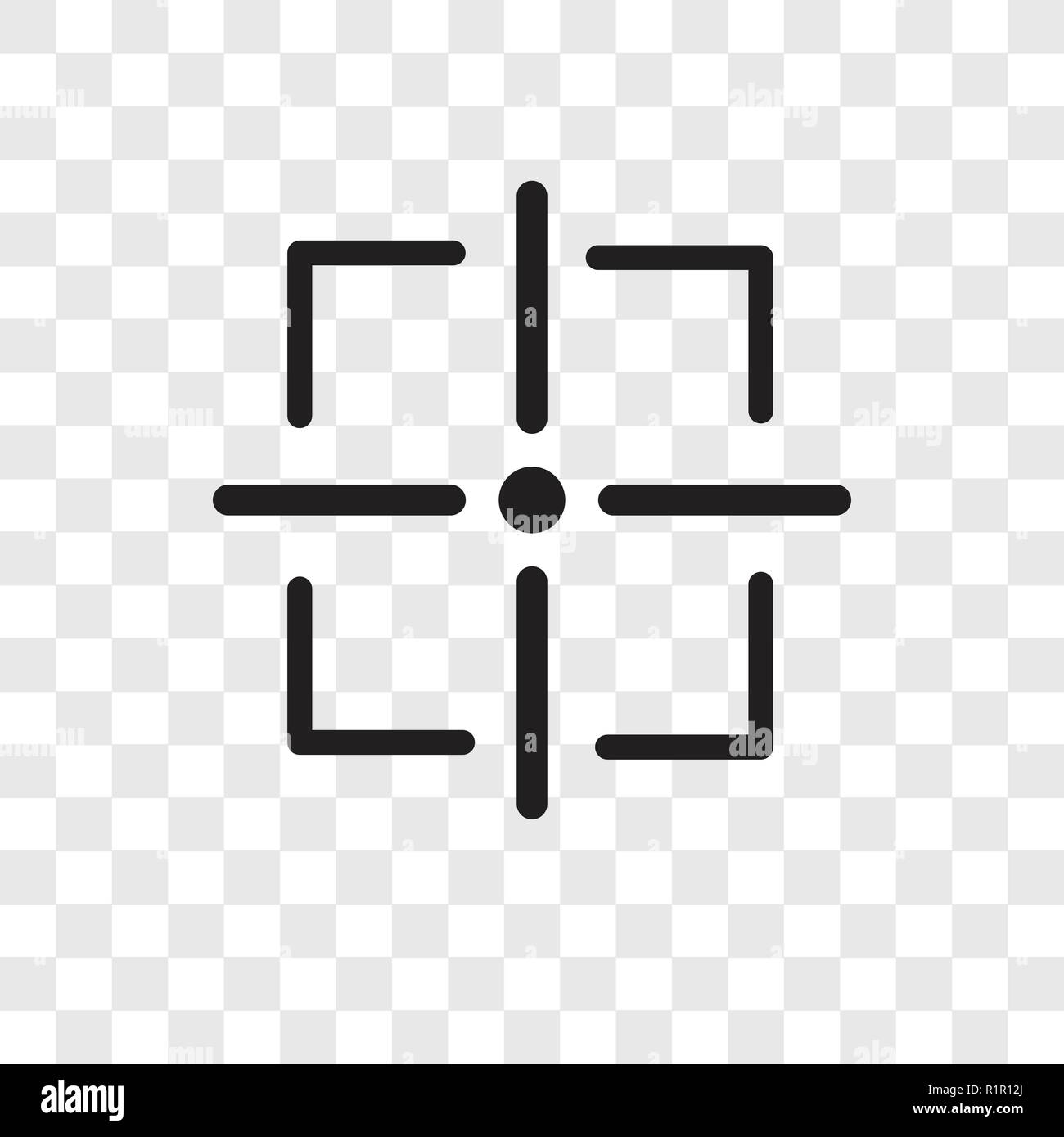 Target vector icon isolated on transparent background, Target ...