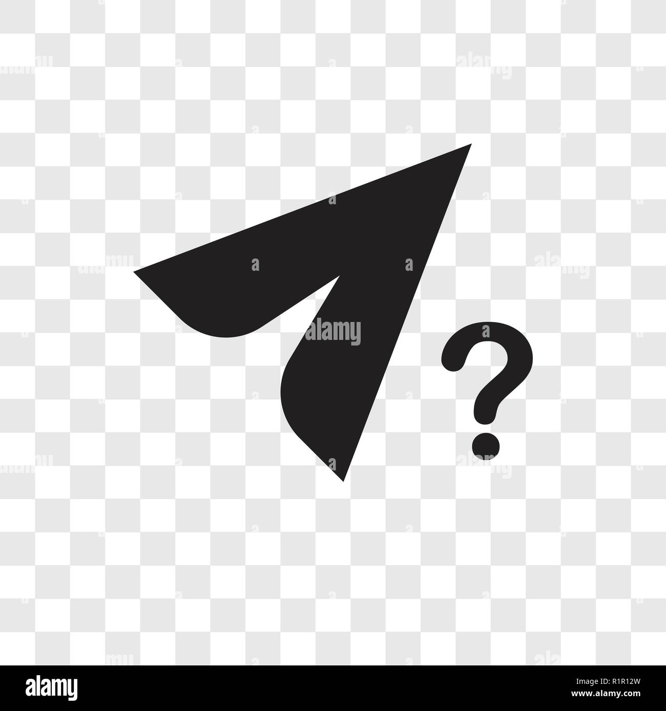 Cursor vector icon isolated on transparent background, Cursor ...