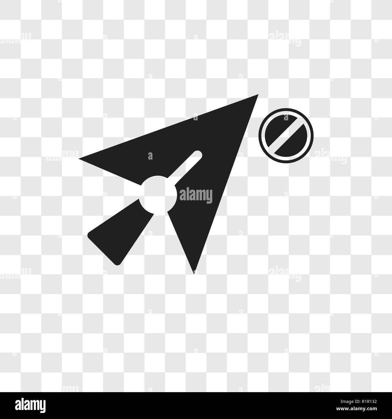 Cursor vector icon isolated on transparent background, Cursor ...