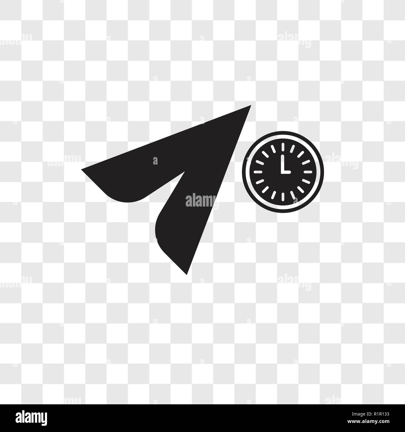 Cursor vector icon isolated on transparent background, Cursor ...