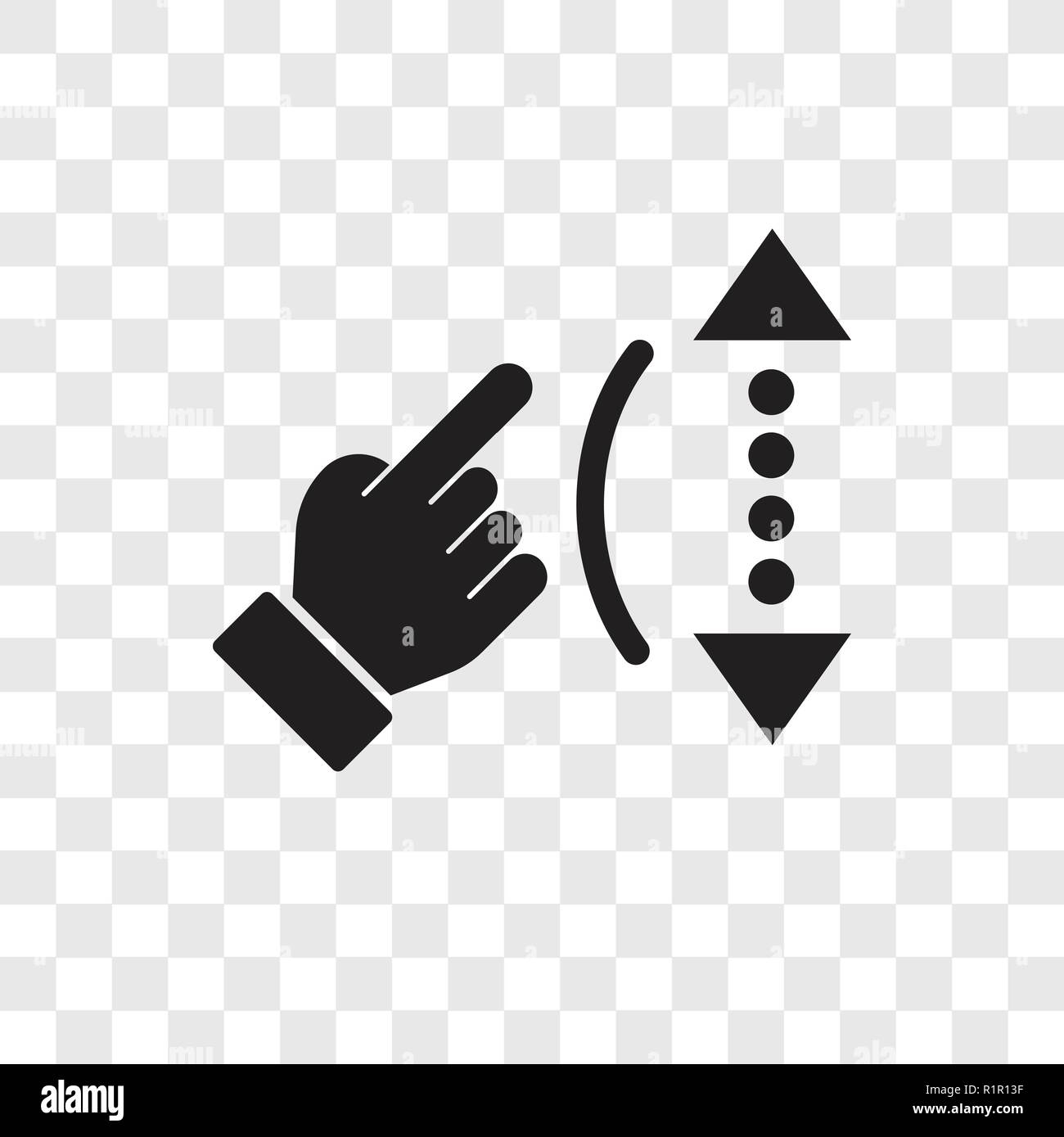 Scroll vector icon isolated on transparent background, Scroll ...