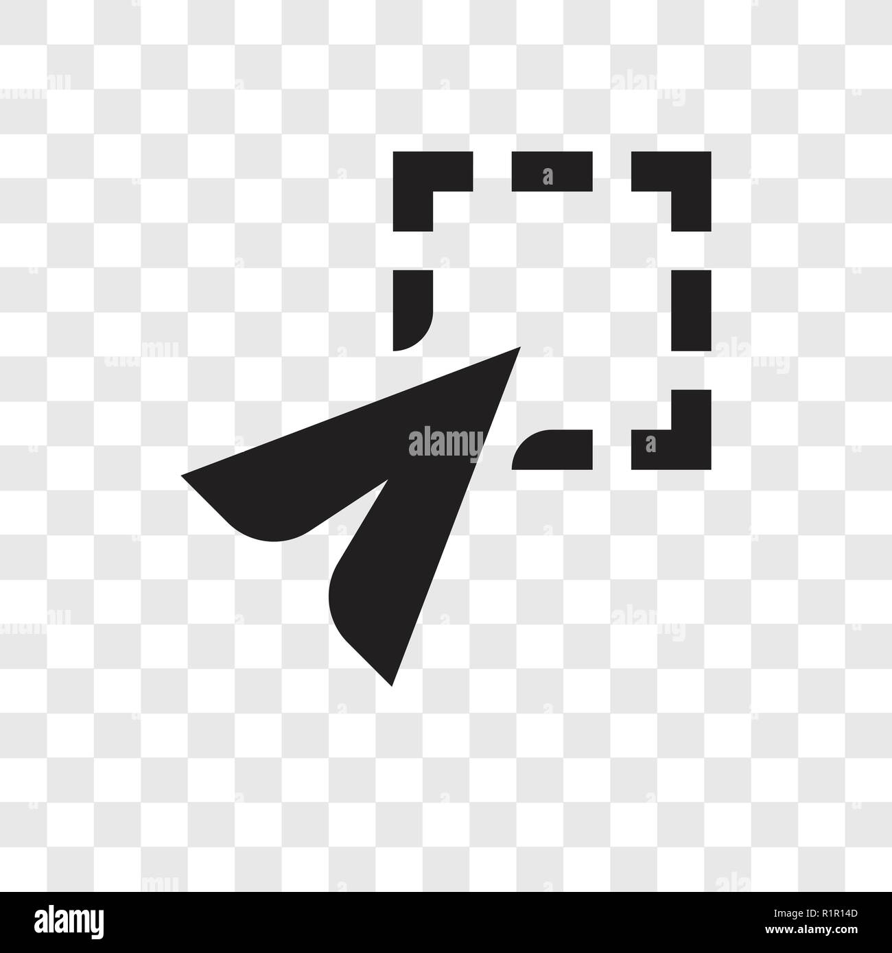 Selection vector icon isolated on transparent background, Selection ...