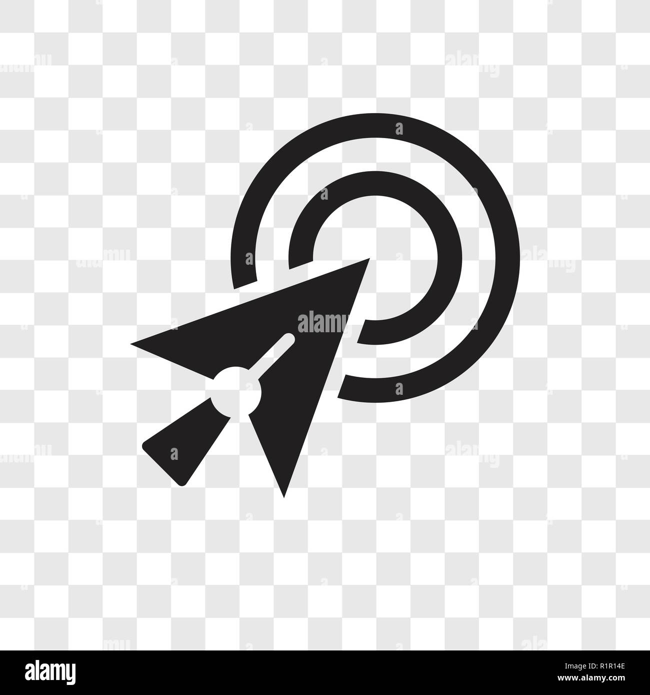 Cursor vector icon isolated on transparent background, Cursor ...