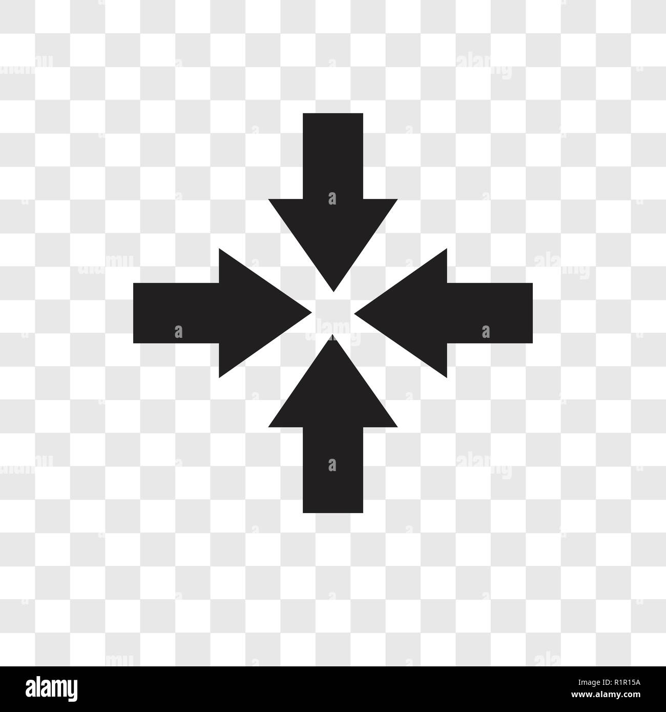 Move vector icon isolated on transparent background, Move transparency ...