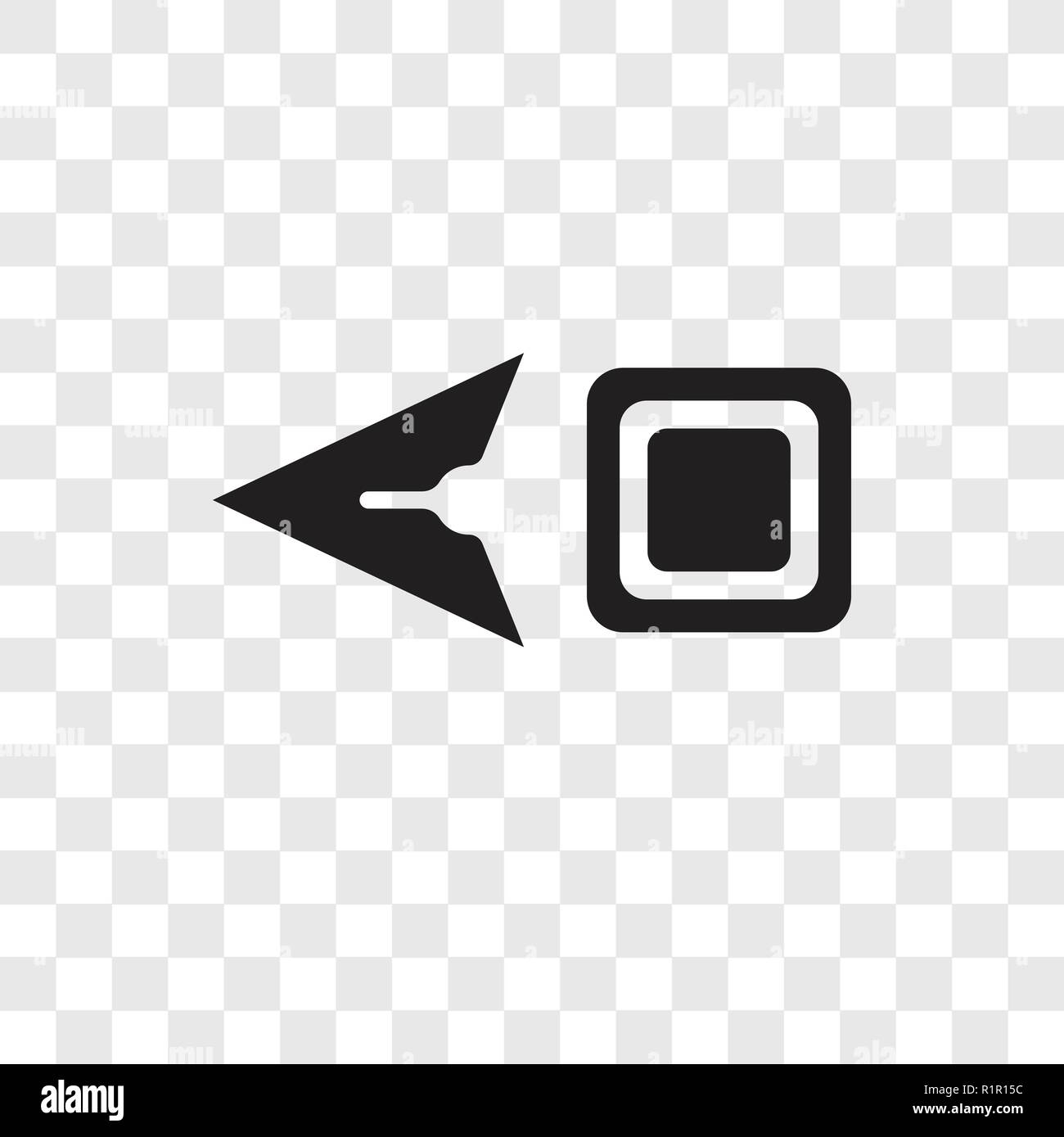 Move vector icon isolated on transparent background, Move transparency ...
