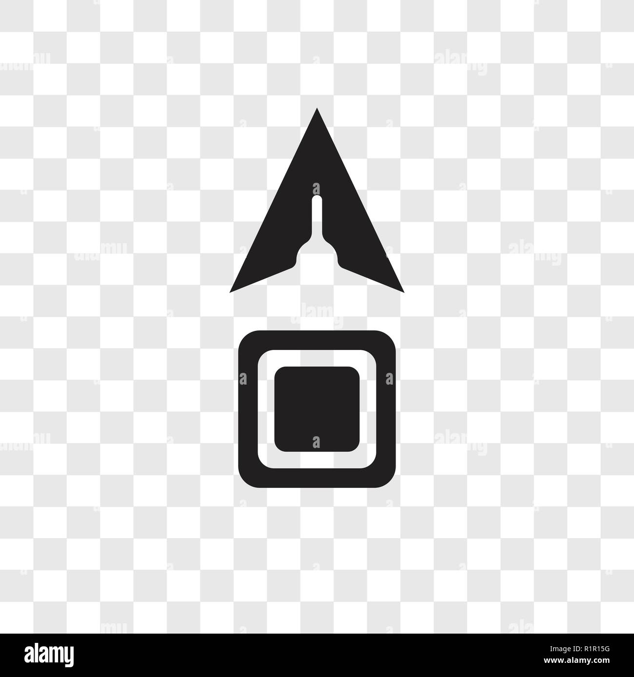 Move vector icon isolated on transparent background, Move transparency ...