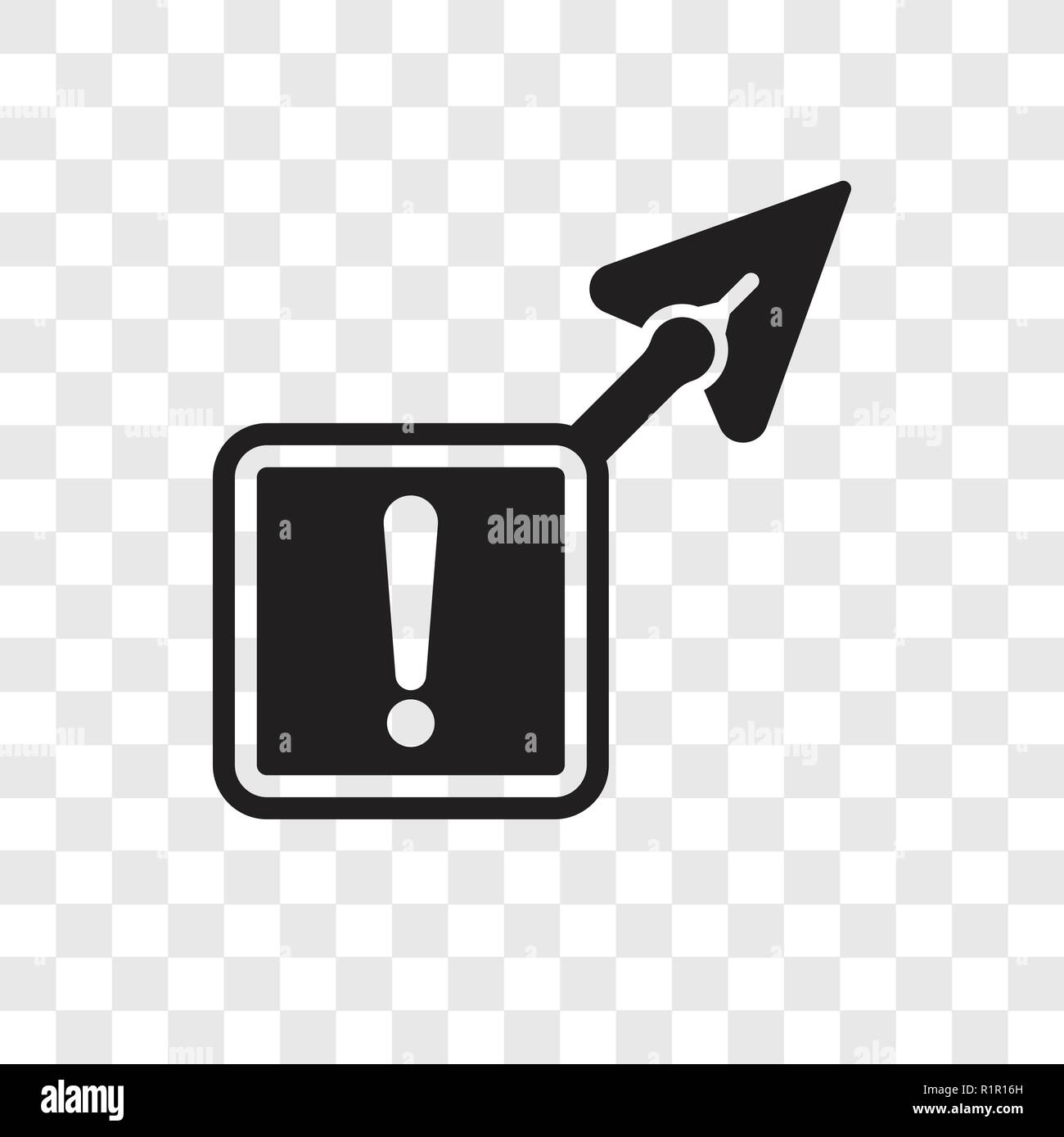 Arrow vector icon isolated on transparent background, Arrow ...