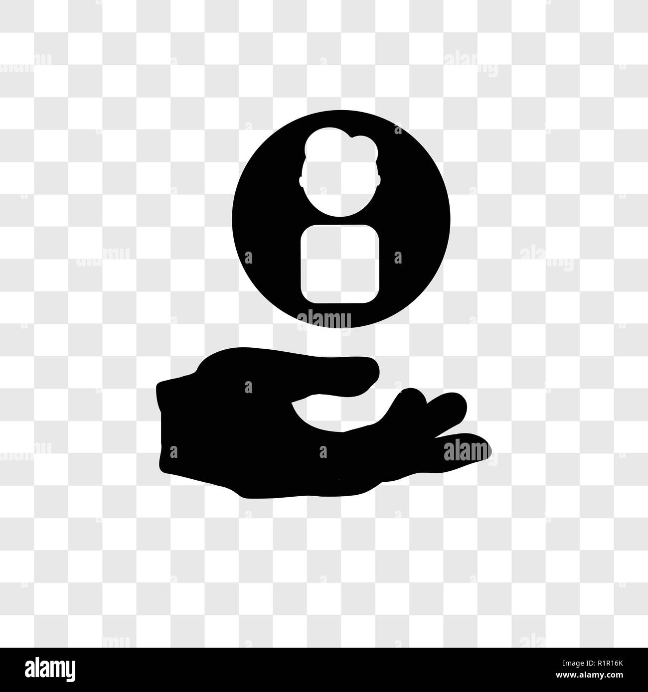 Customer vector icon isolated on transparent background, Customer ...