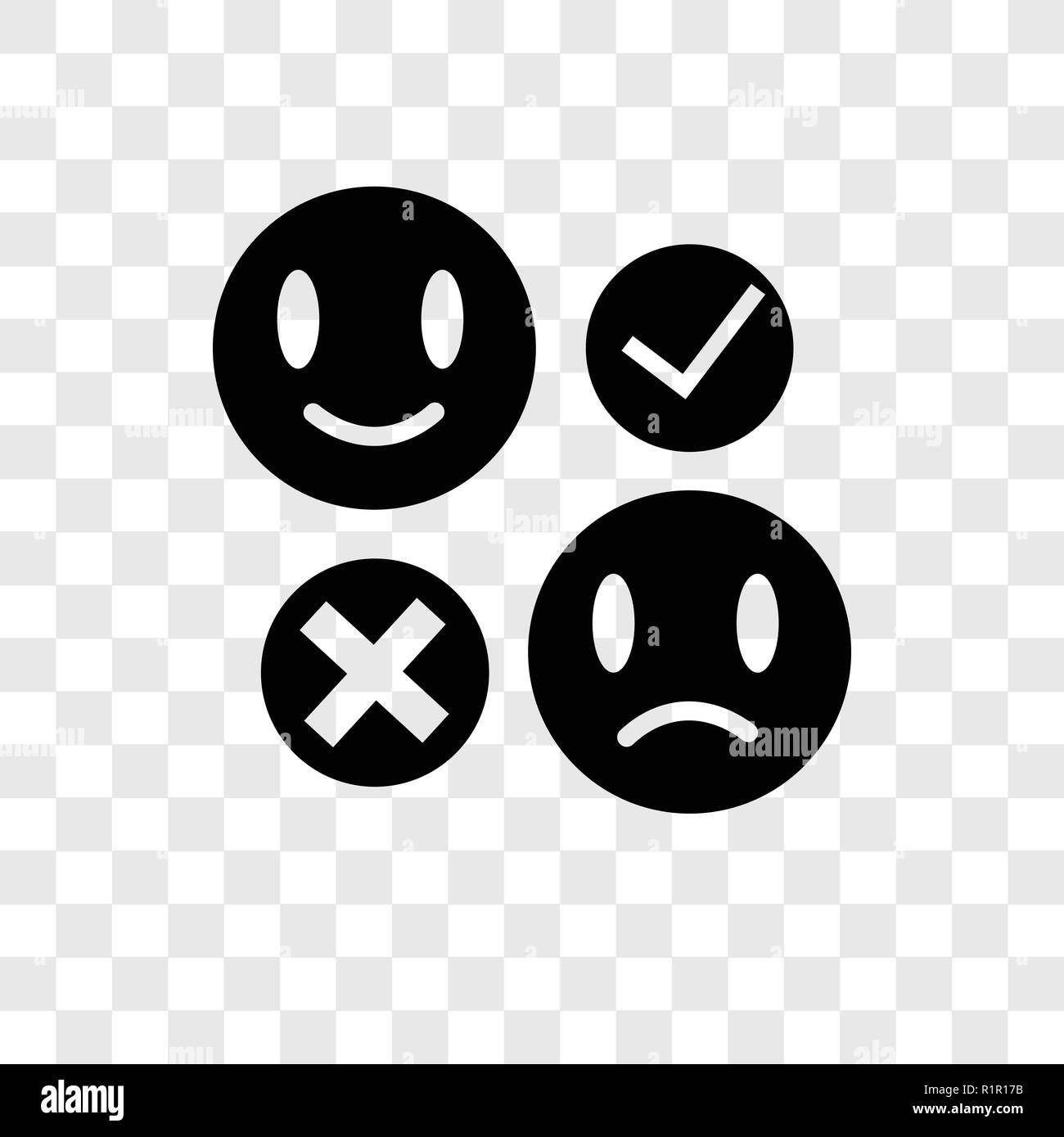 Review vector icon isolated on transparent background, Review ...