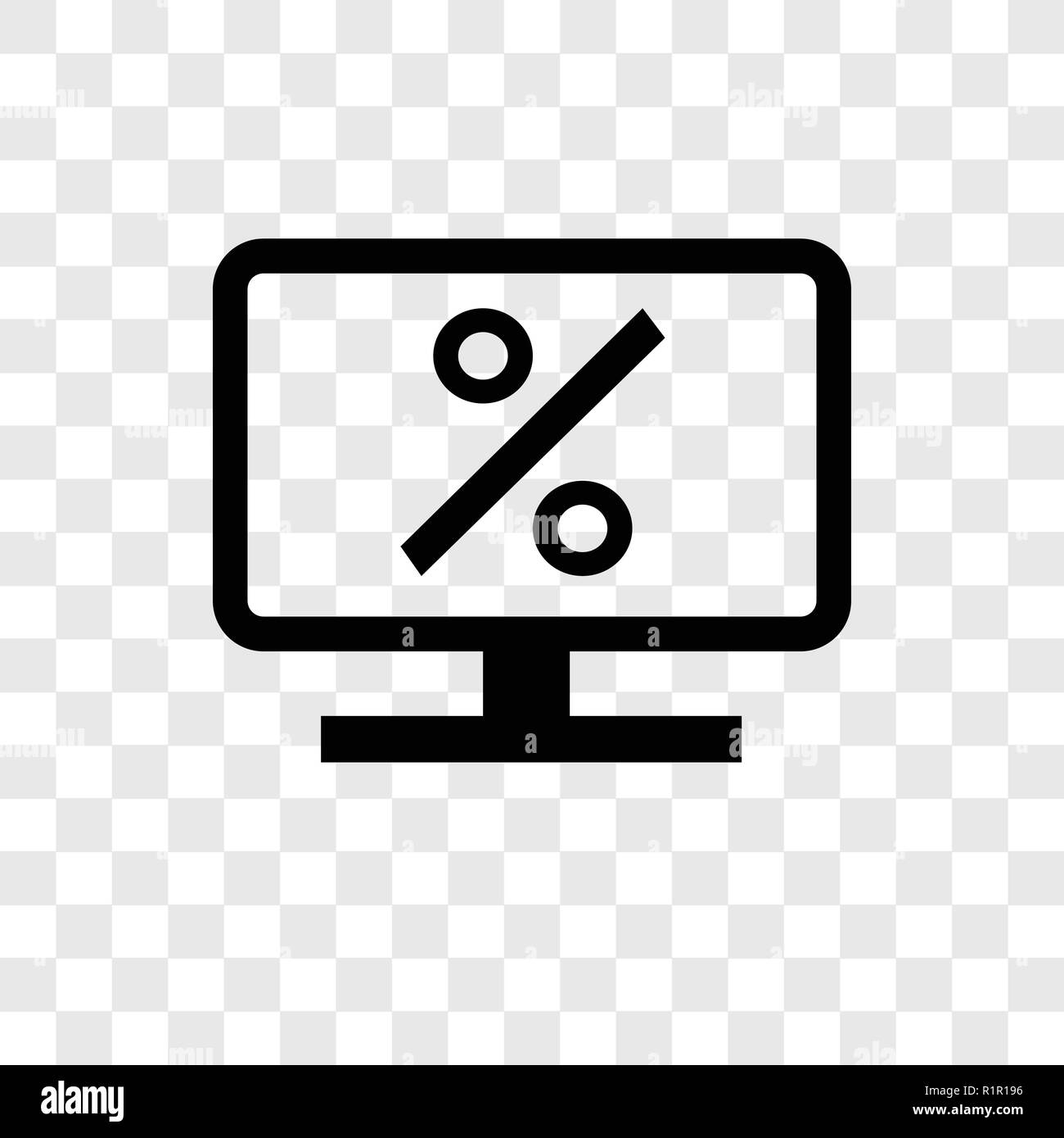 Rate vector icon isolated on transparent background, Rate transparency ...