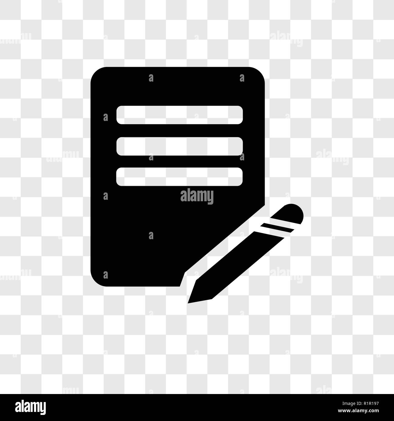 List vector icon isolated on transparent background, List transparency ...