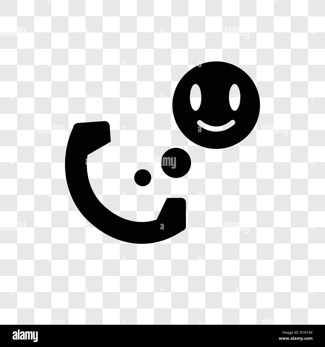 Calling vector icon isolated on transparent background, Calling ...