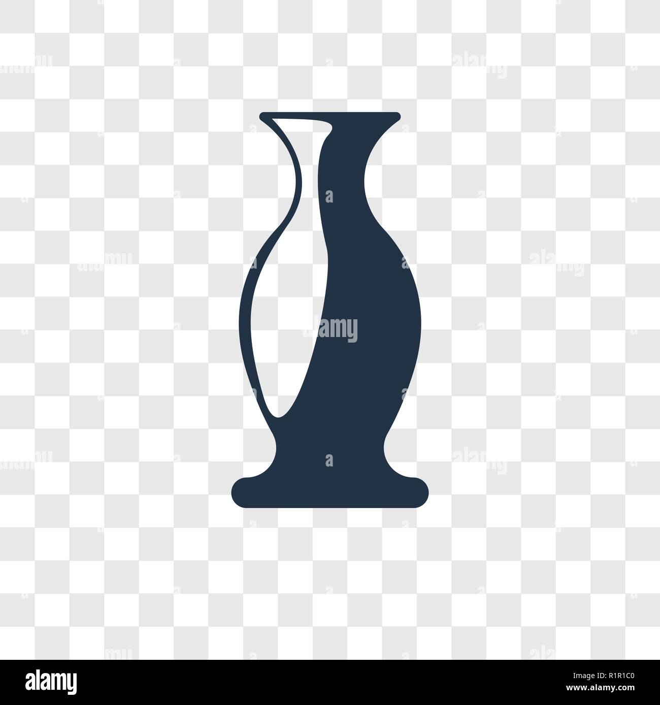 Pottery vector icon isolated on transparent background, Pottery ...