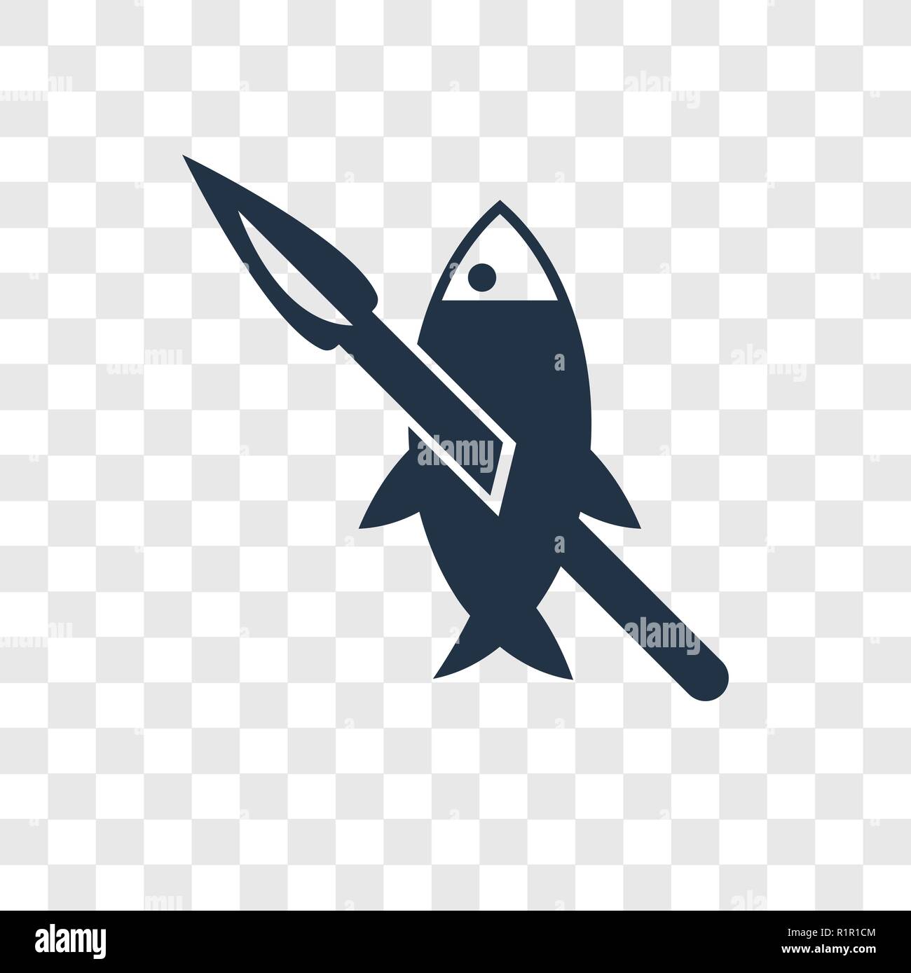 Fishing vector icon isolated on transparent background, Fishing ...