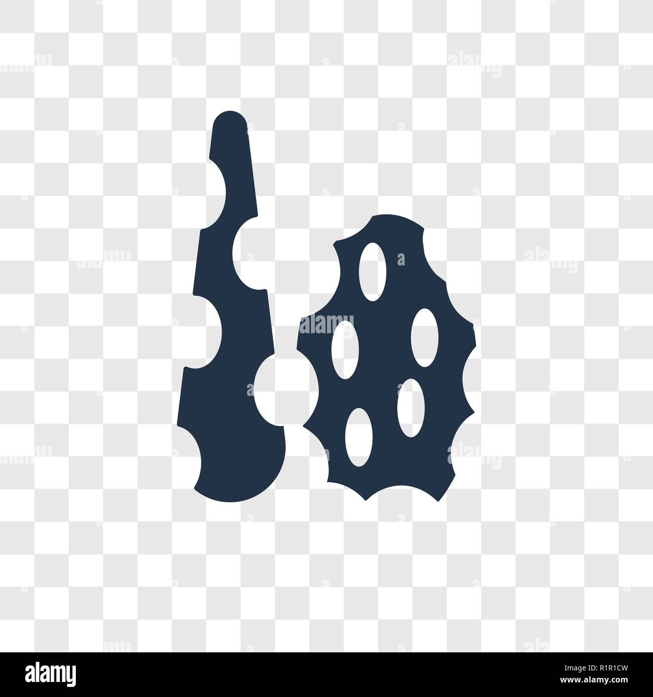 Weapon vector icon isolated on transparent background, Weapon ...