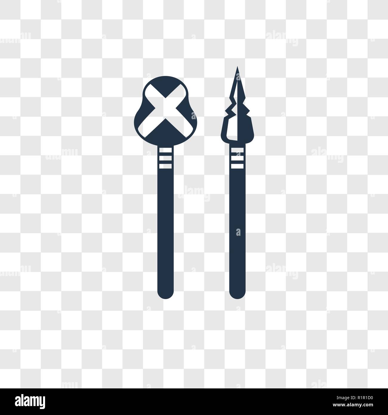 Weapon vector icon isolated on transparent background, Weapon ...