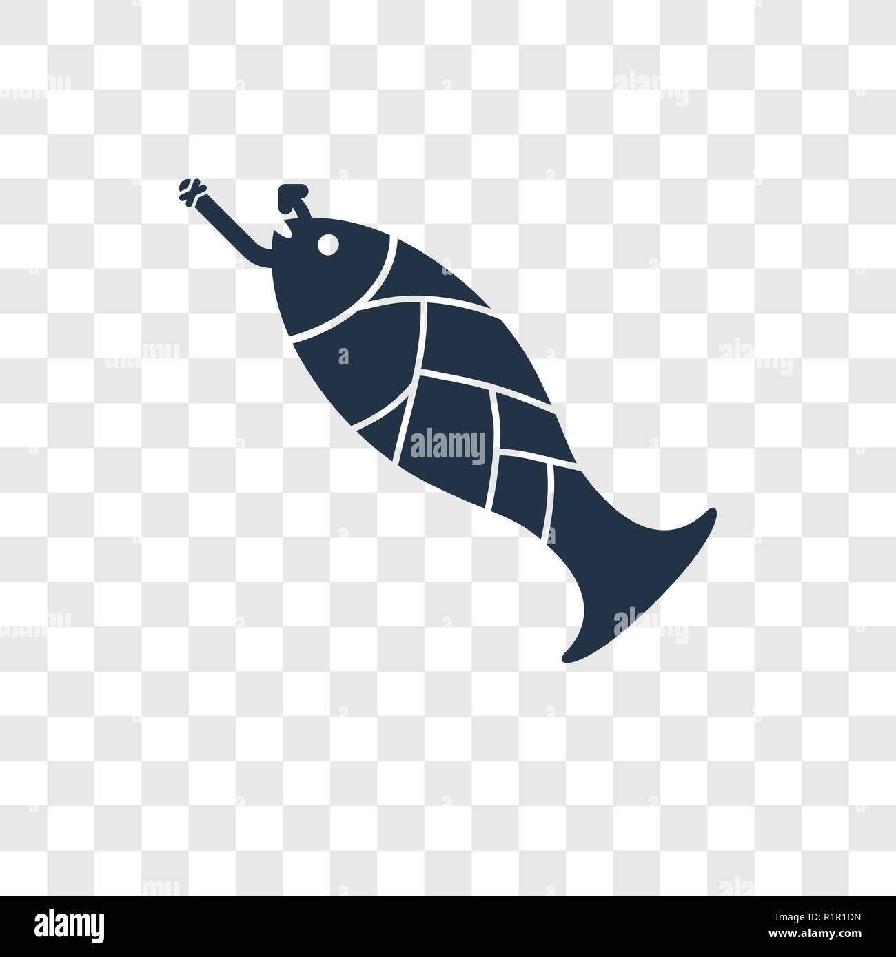 Fishing vector icon isolated on transparent background, Fishing ...