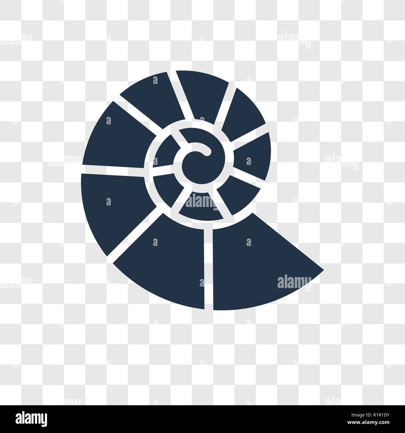 Fossil vector icon isolated on transparent background, Fossil ...