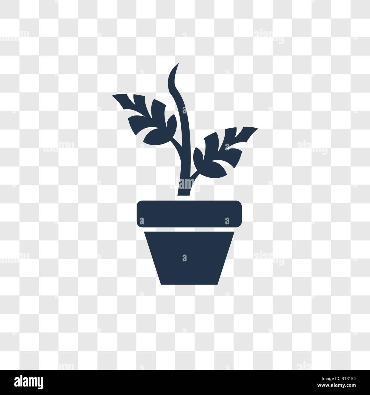Plant vector icon isolated on transparent background, Plant ...