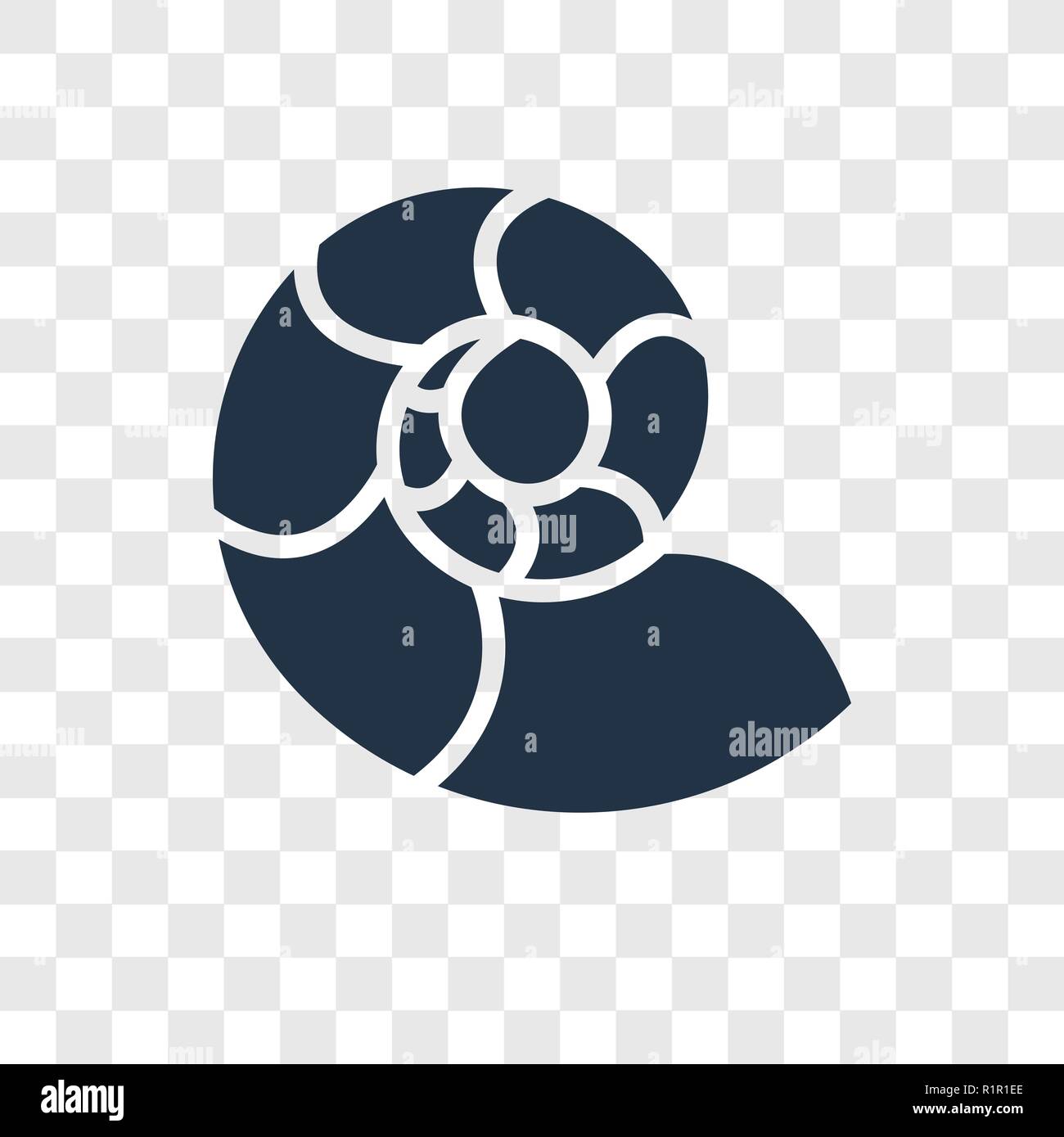 Fossil vector icon isolated on transparent background, Fossil ...