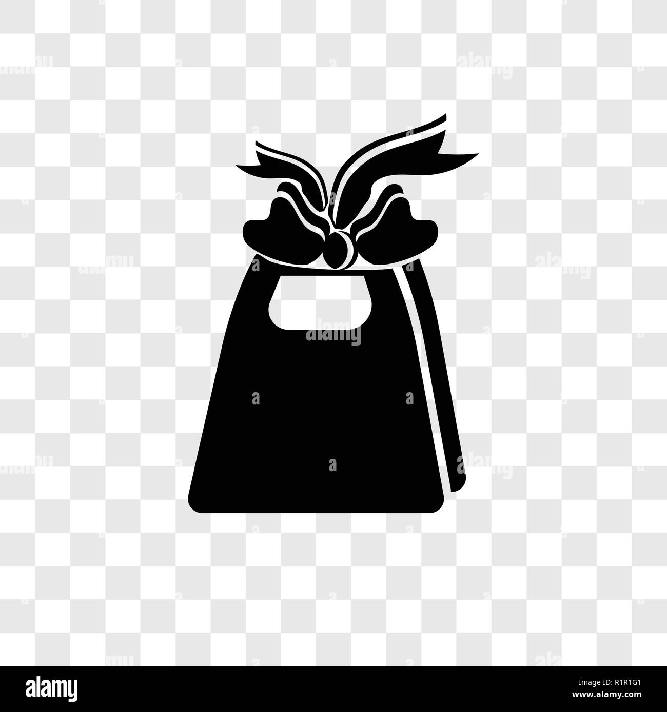 Gift vector icon isolated on transparent background, Gift transparency ...