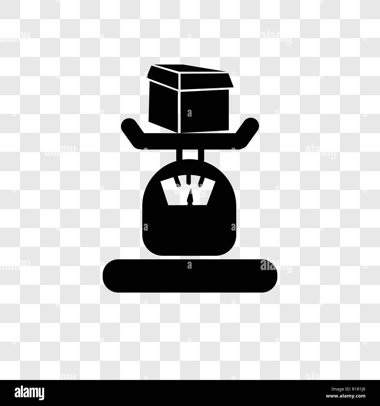 Scale vector icon isolated on transparent background, Scale ...