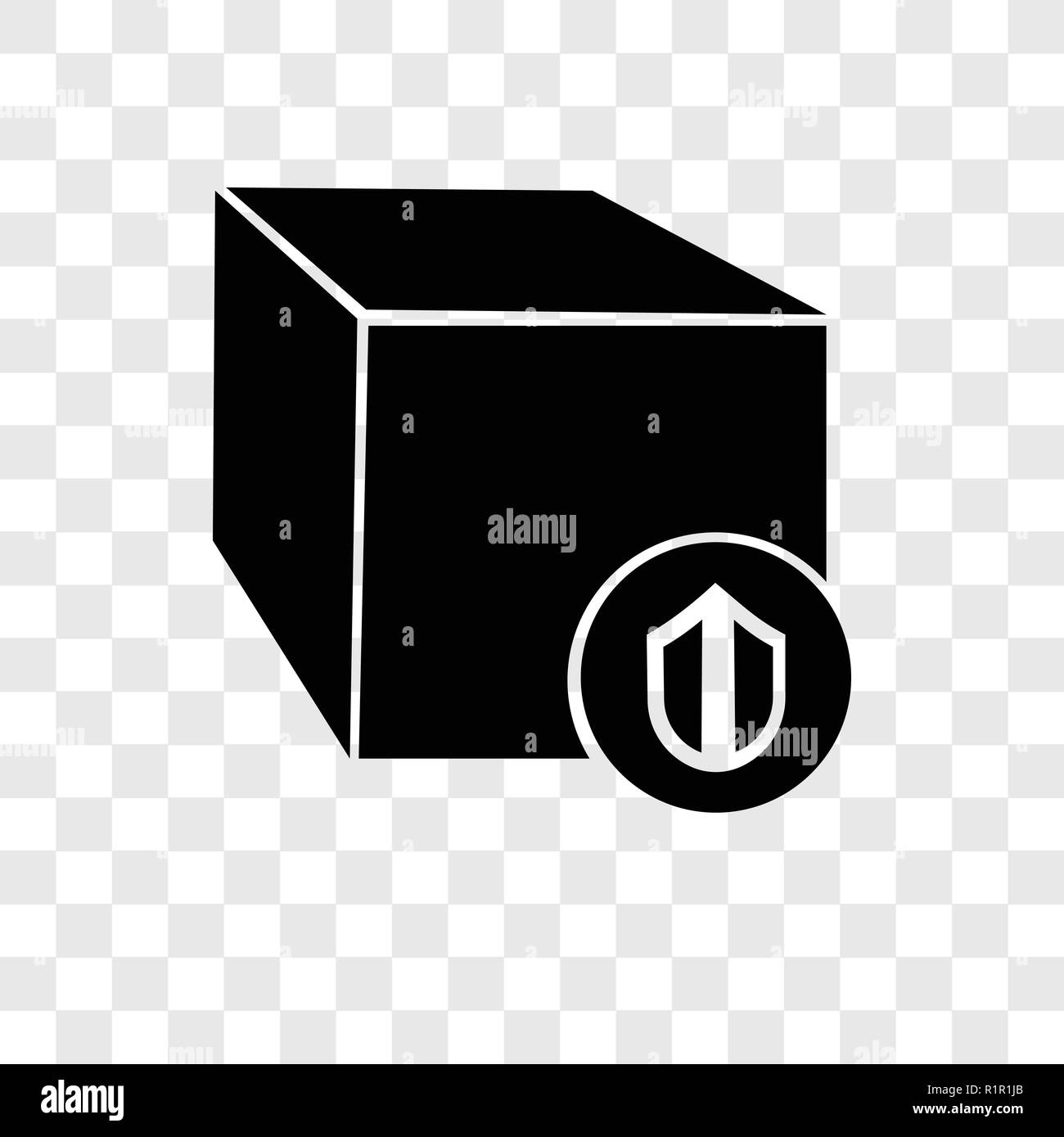 Package vector icon isolated on transparent background, Package ...