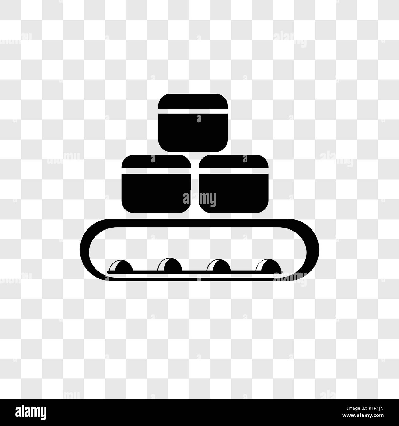 Pallet vector icon isolated on transparent background, Pallet ...