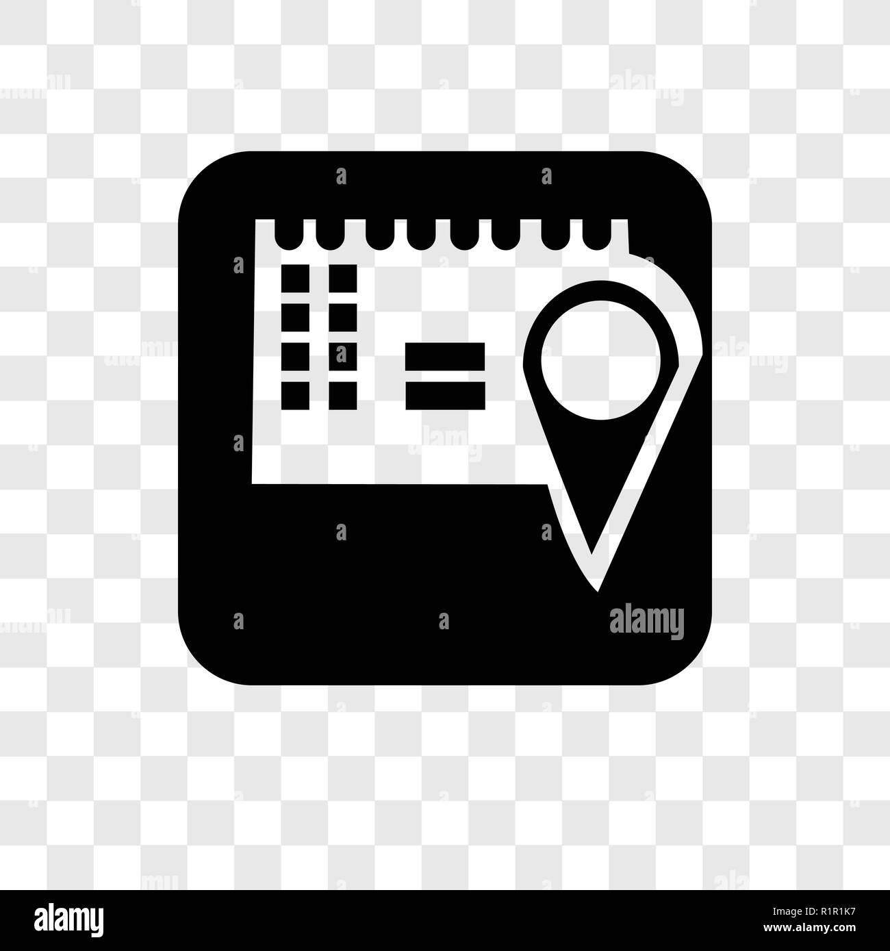 Calendar vector icon isolated on transparent background, Calendar ...