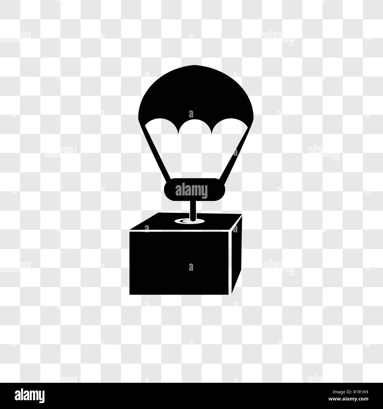 Package vector icon isolated on transparent background, Package ...