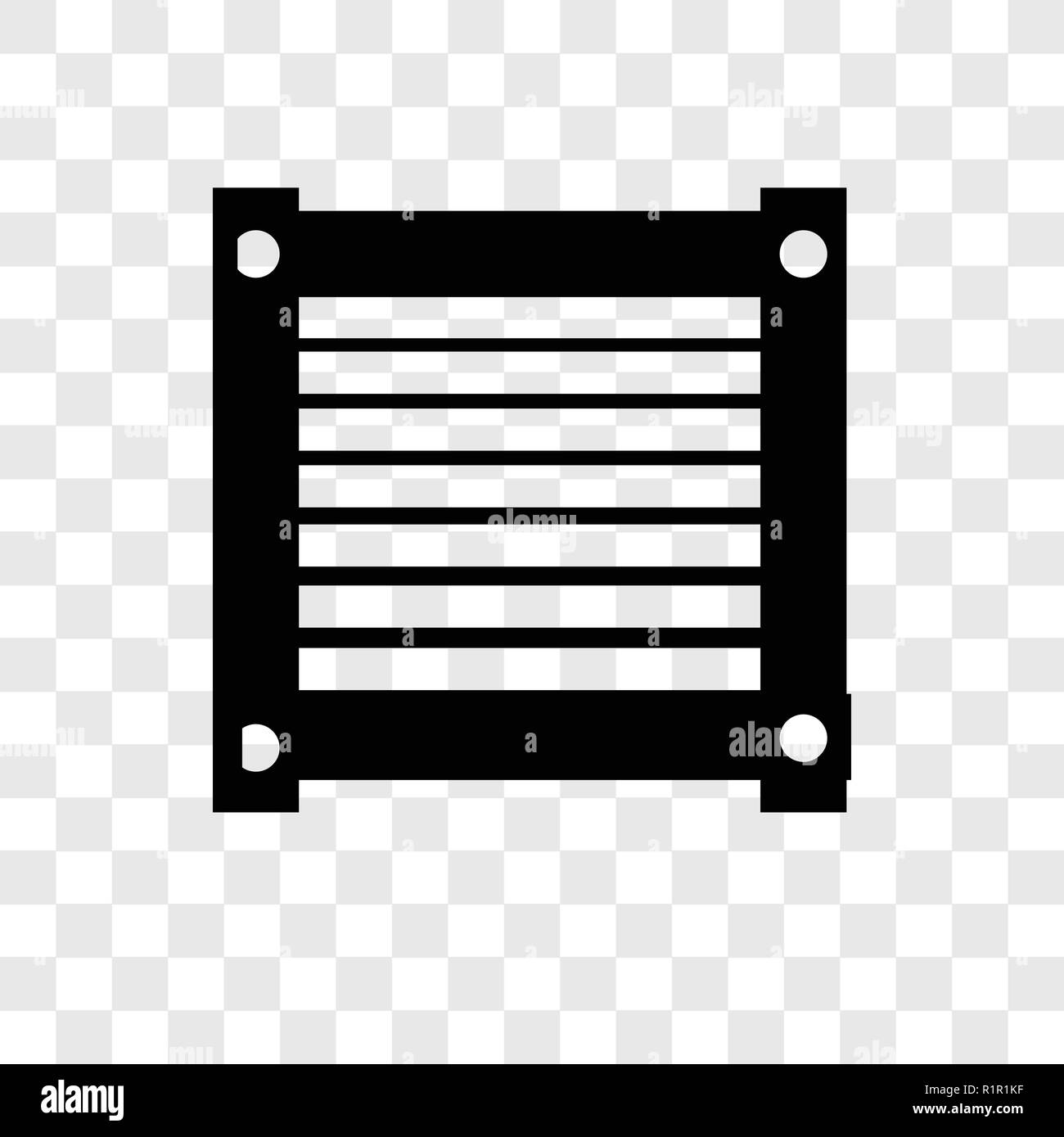 Box vector icon isolated on transparent background, Box transparency ...