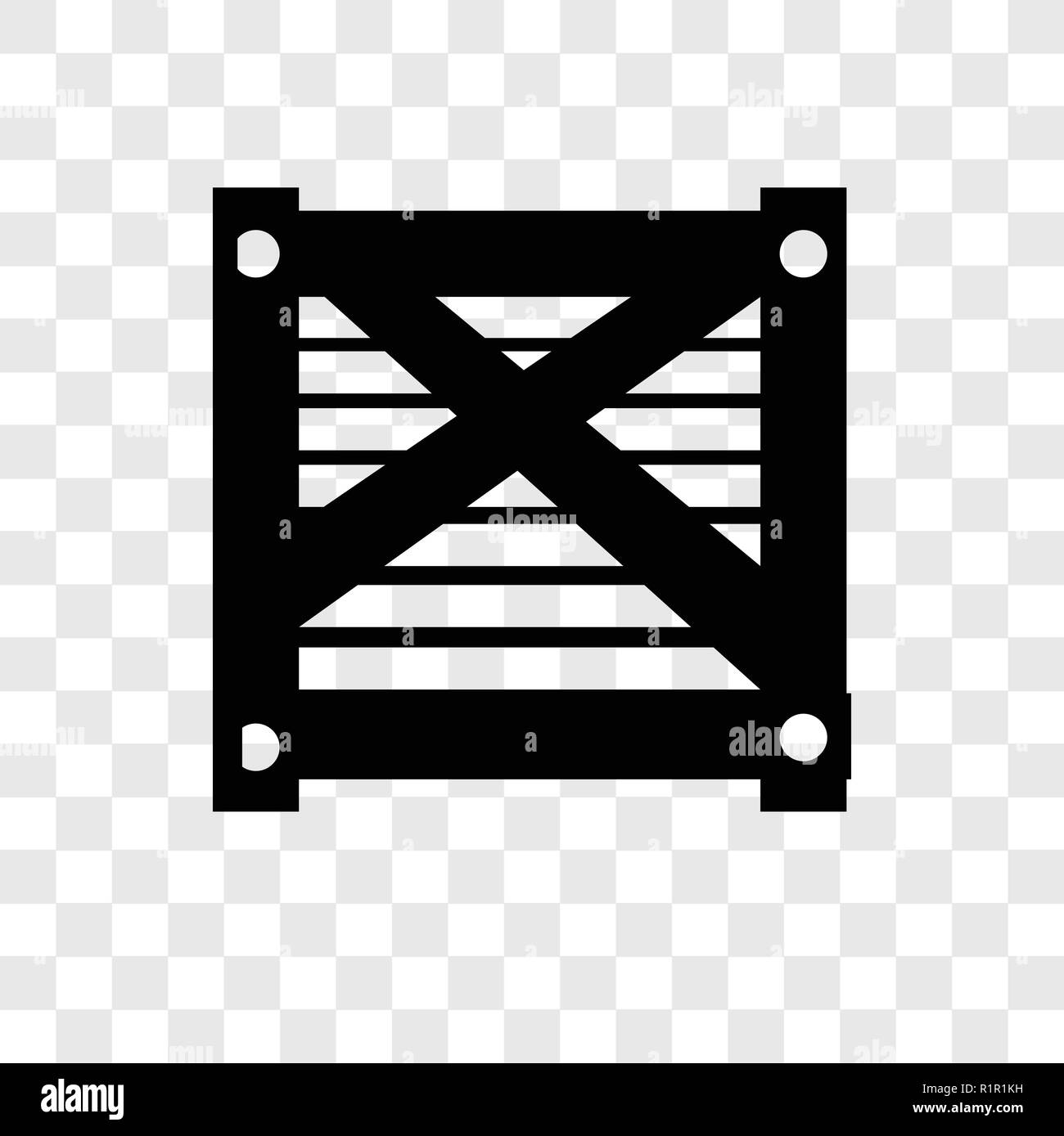 Box vector icon isolated on transparent background, Box transparency ...