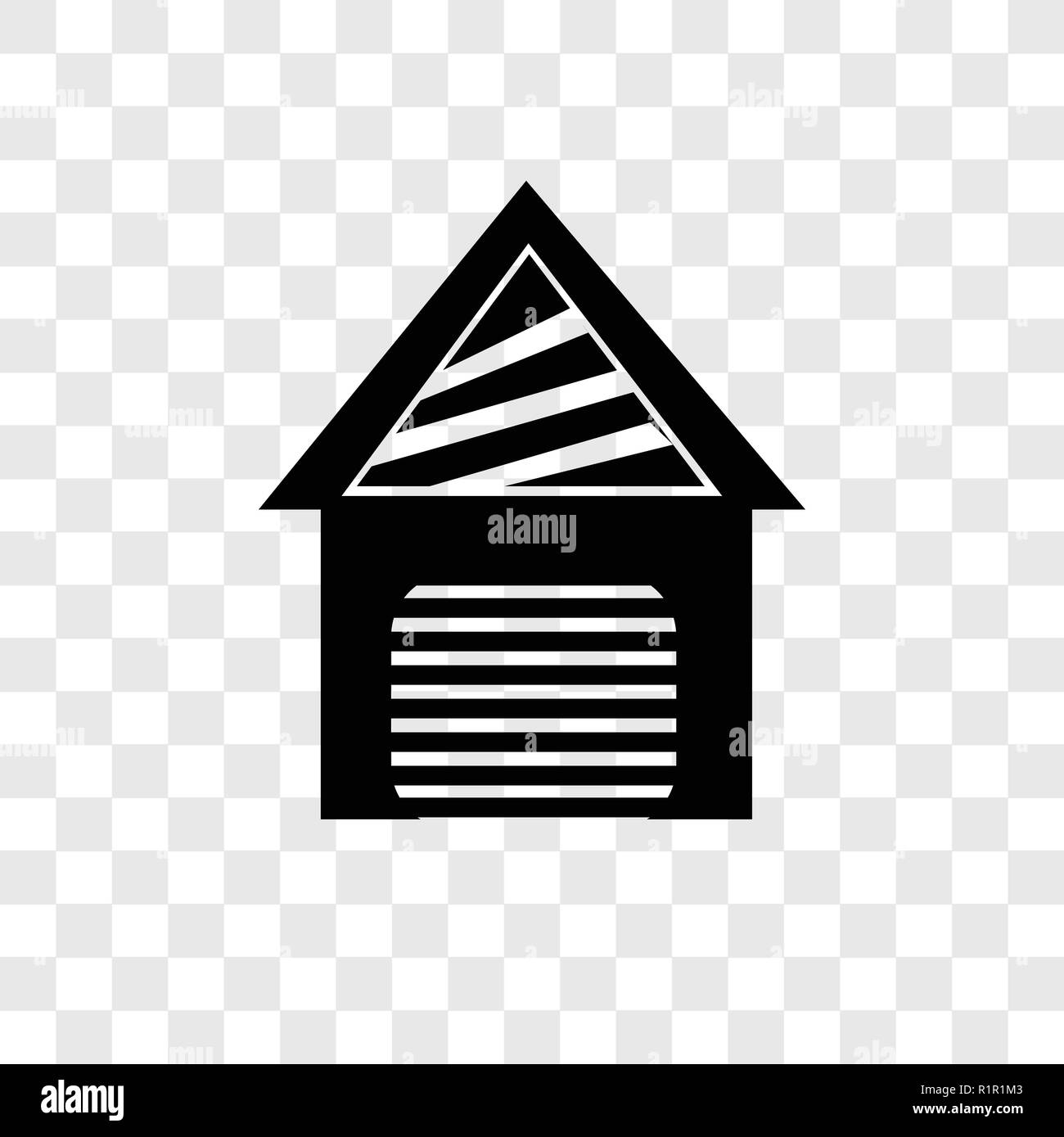 Warehouse vector icon isolated on transparent background, Warehouse ...