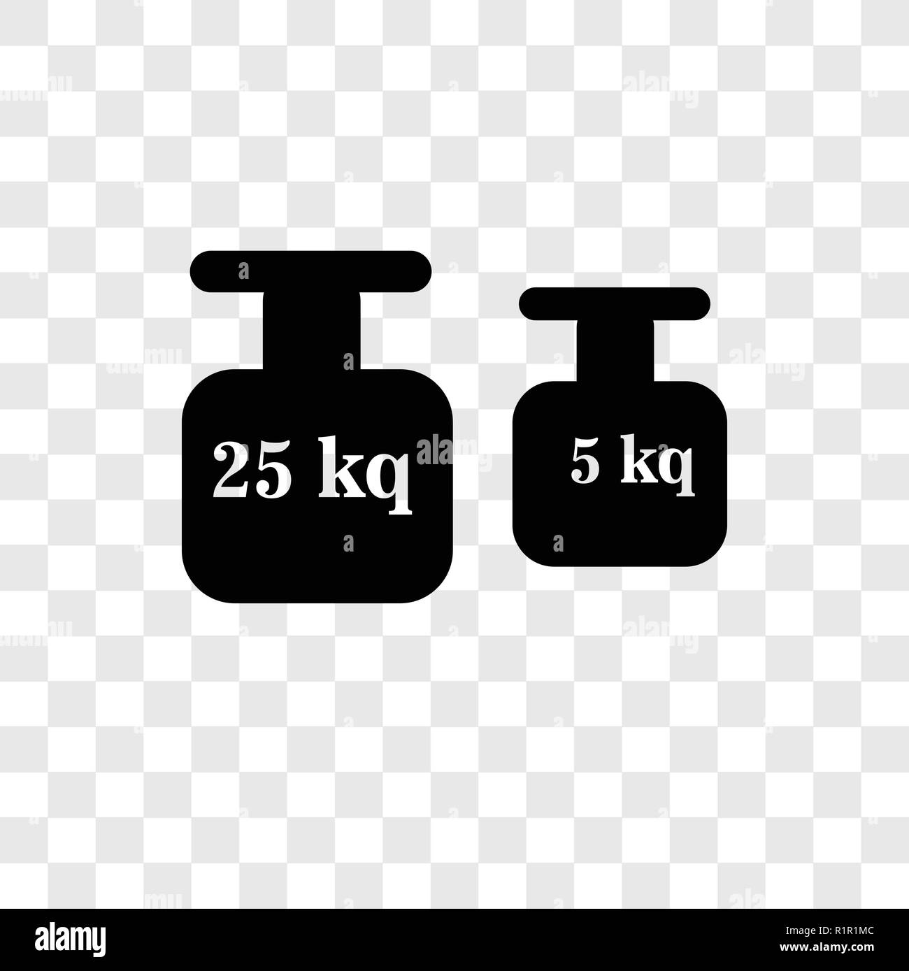 Weight vector icon isolated on transparent background, Weight ...