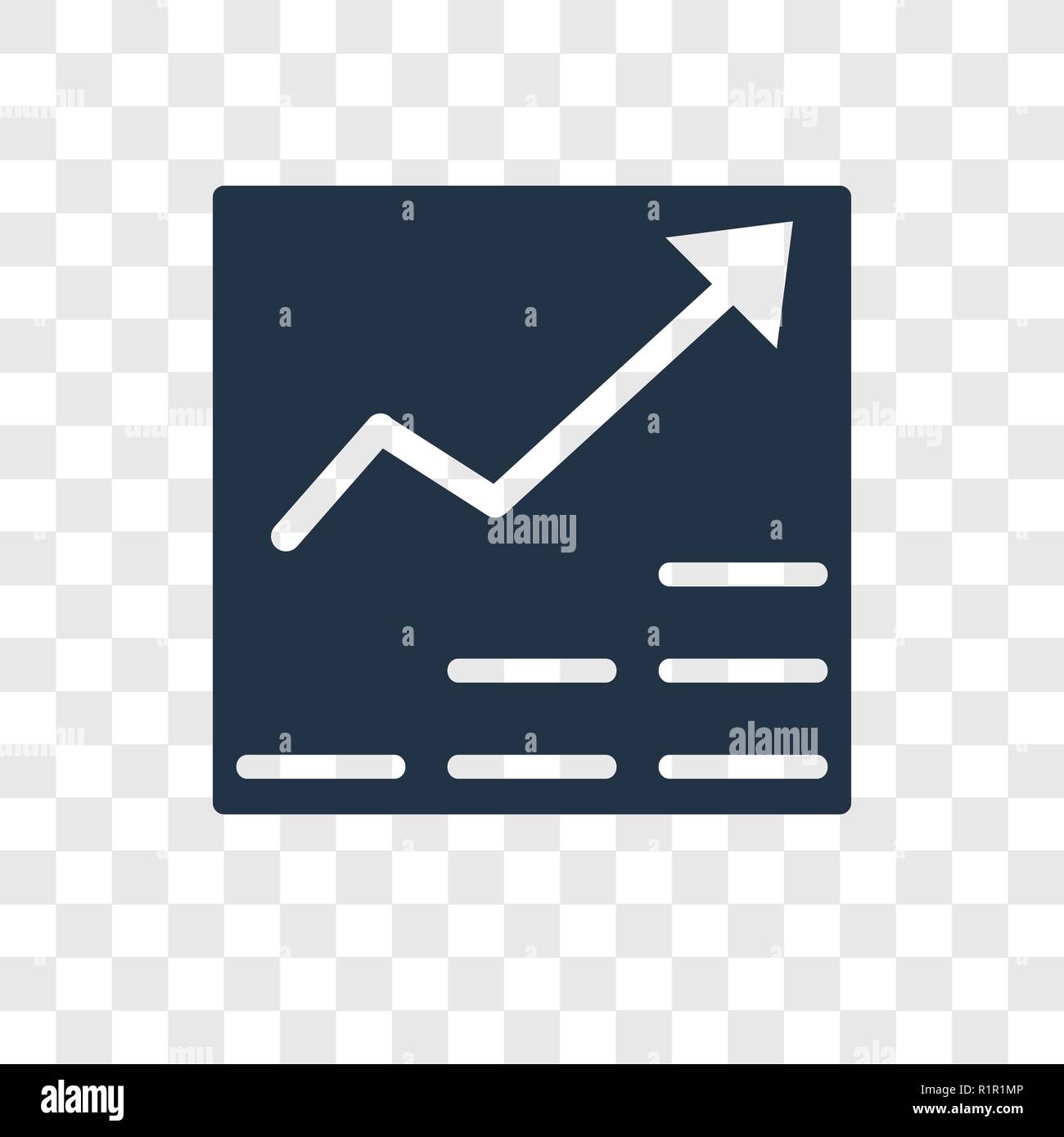 Growth vector icon isolated on transparent background, Growth ...