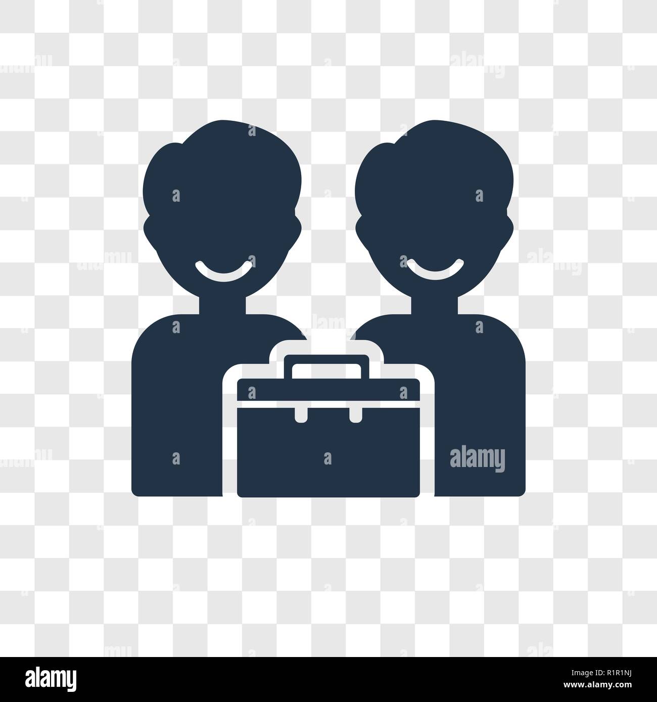Partner vector icon isolated on transparent background, Partner ...