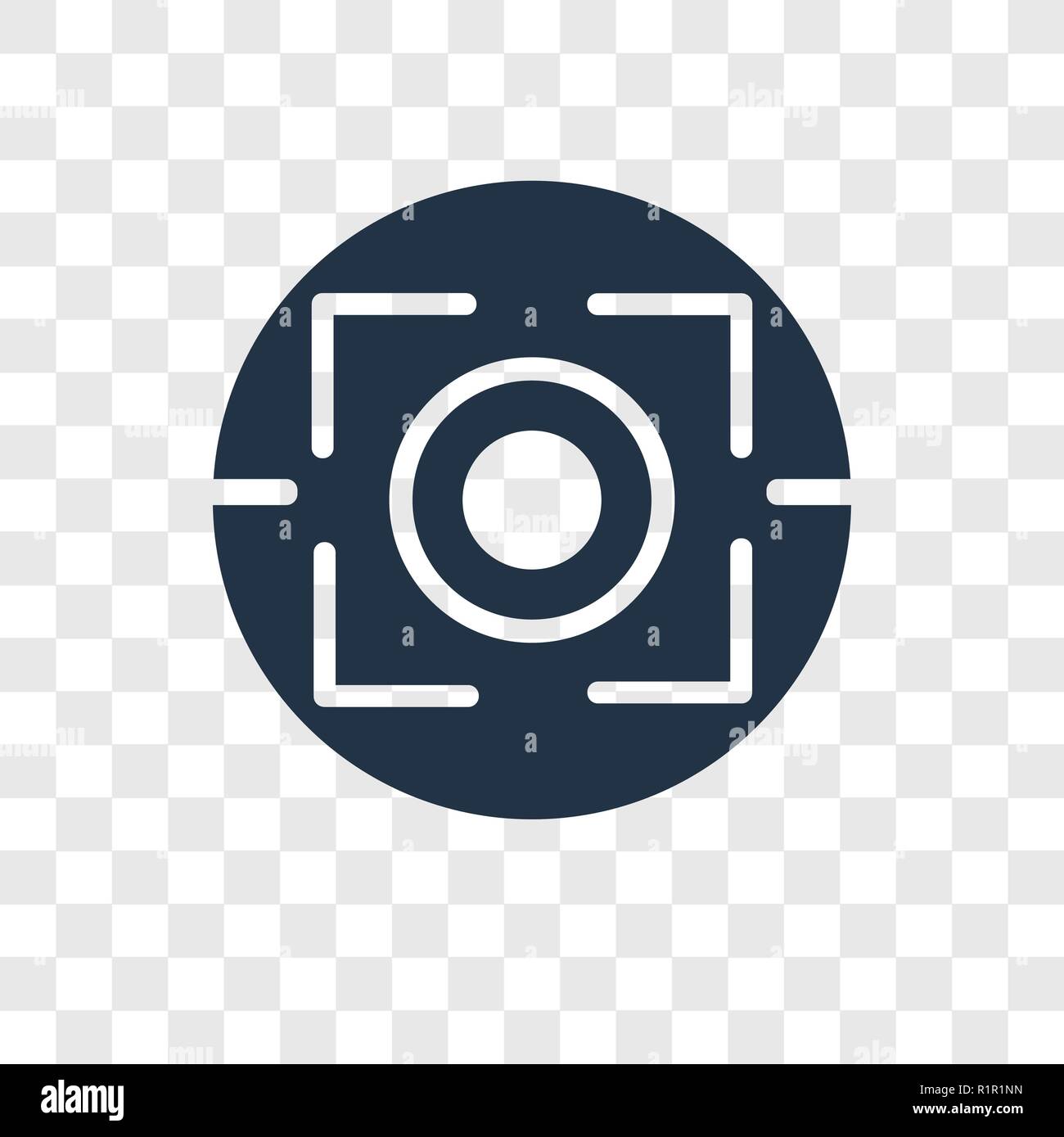 Focus vector icon isolated on transparent background, Focus ...