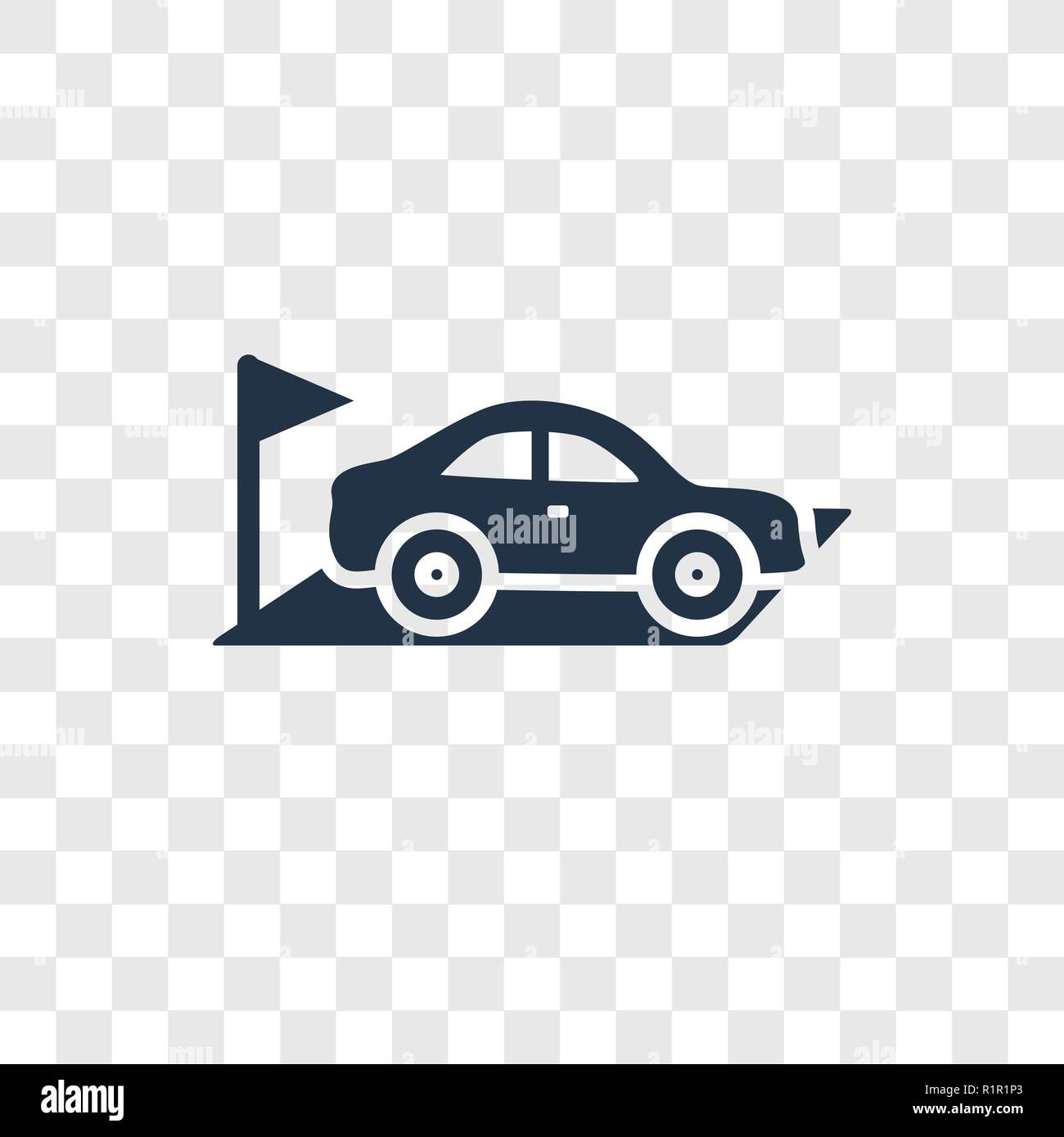 Racing vector icon isolated on transparent background, Racing ...