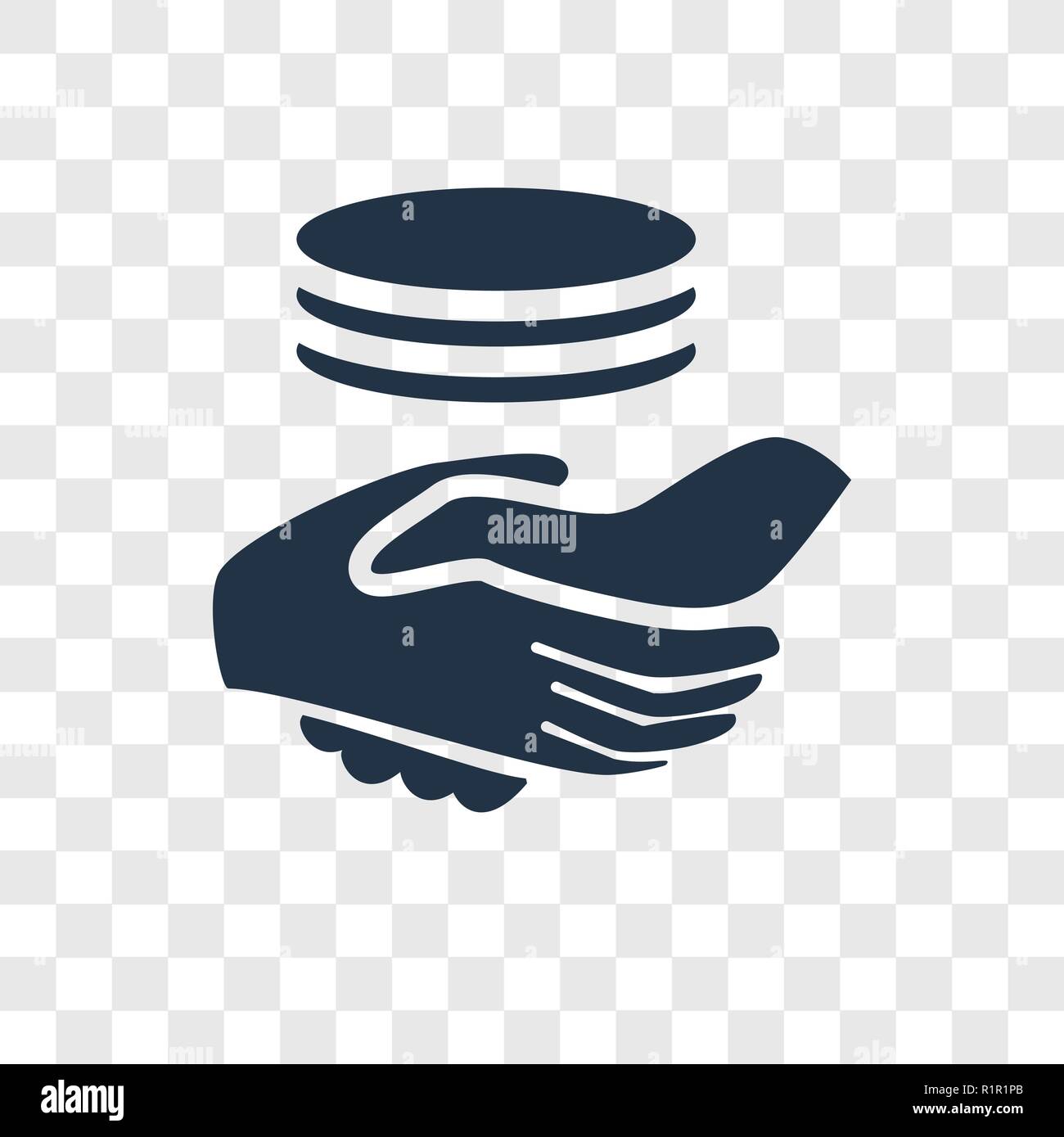 Deal vector icon isolated on transparent background, Deal transparency ...