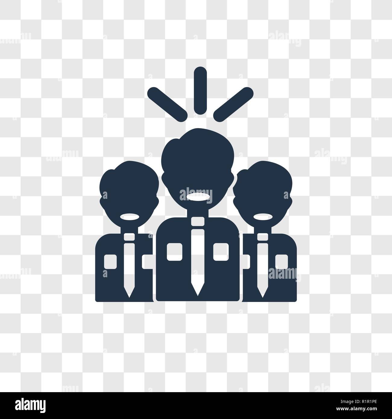 Leader vector icon isolated on transparent background, Leader ...