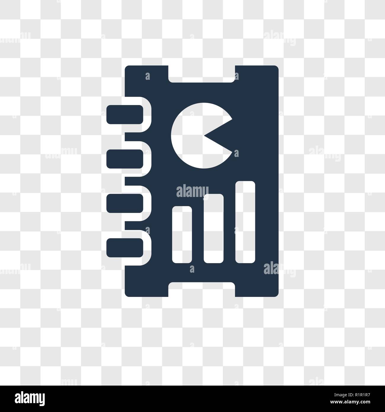 Report vector icon isolated on transparent background, Report ...