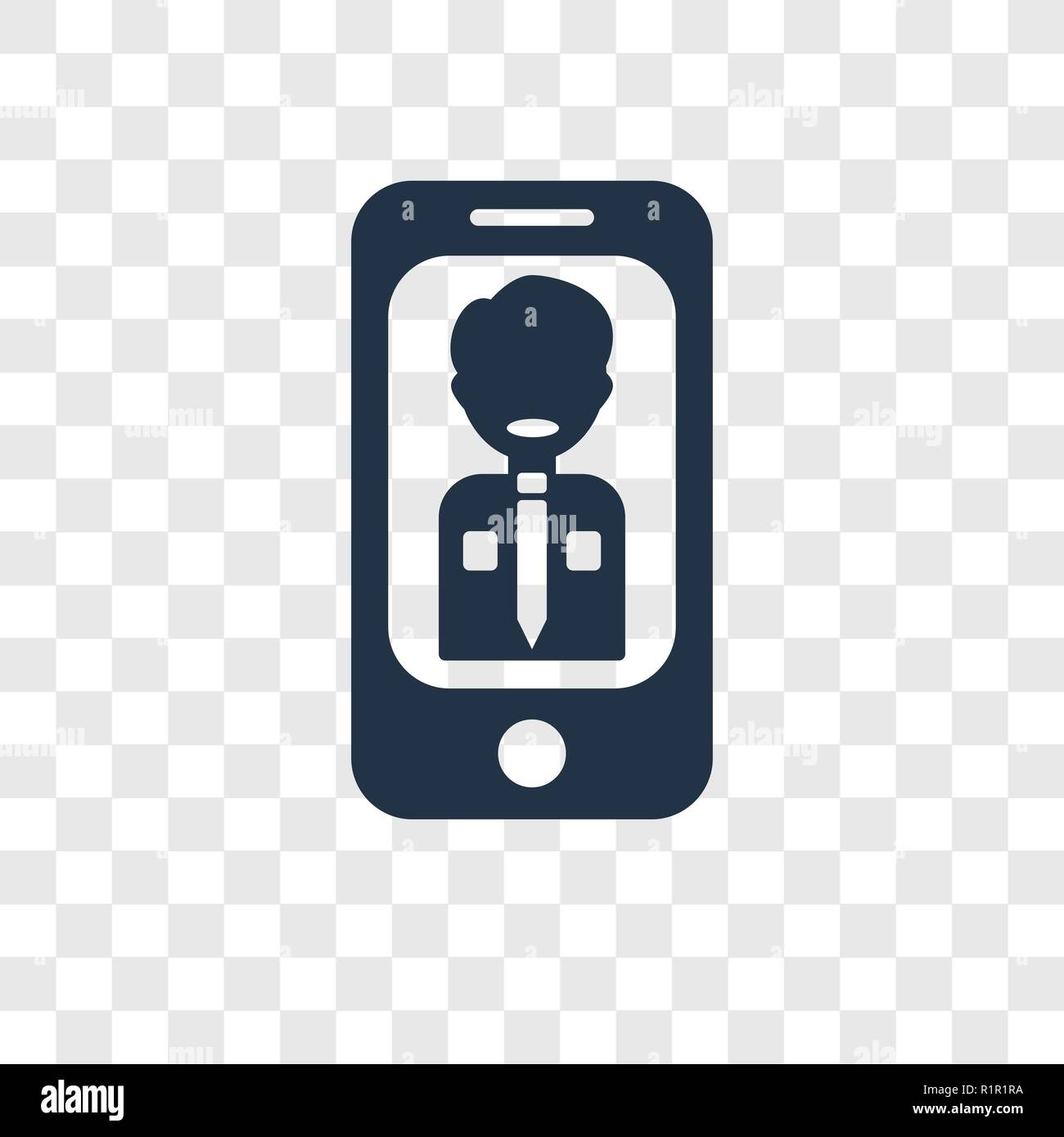 Video conference vector icon isolated on transparent background, Video ...