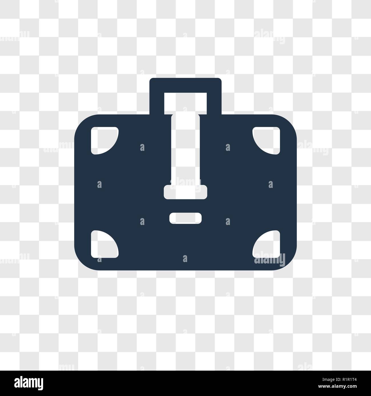 Briefcase vector icon isolated on transparent background, Briefcase ...