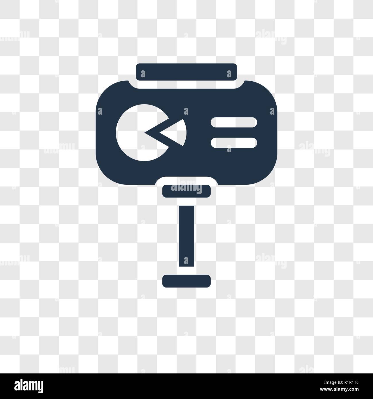 Presentation vector icon isolated on transparent background ...