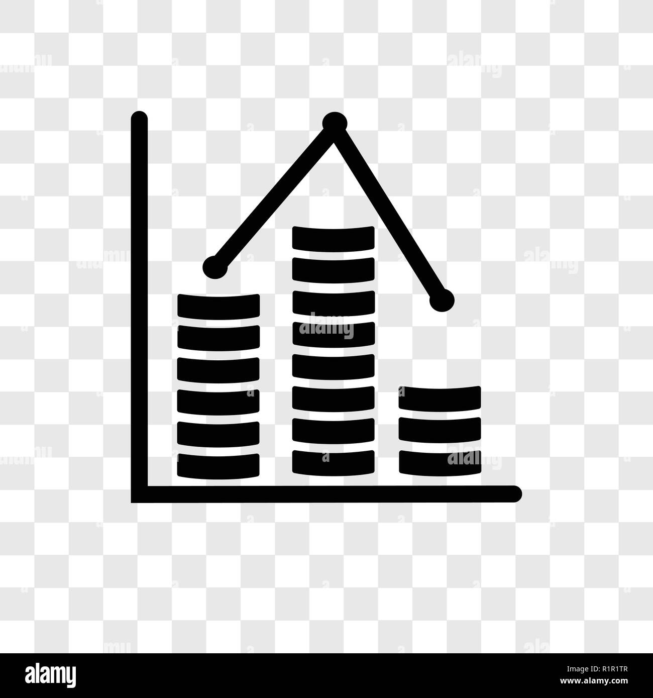 Profits vector icon isolated on transparent background, Profits ...