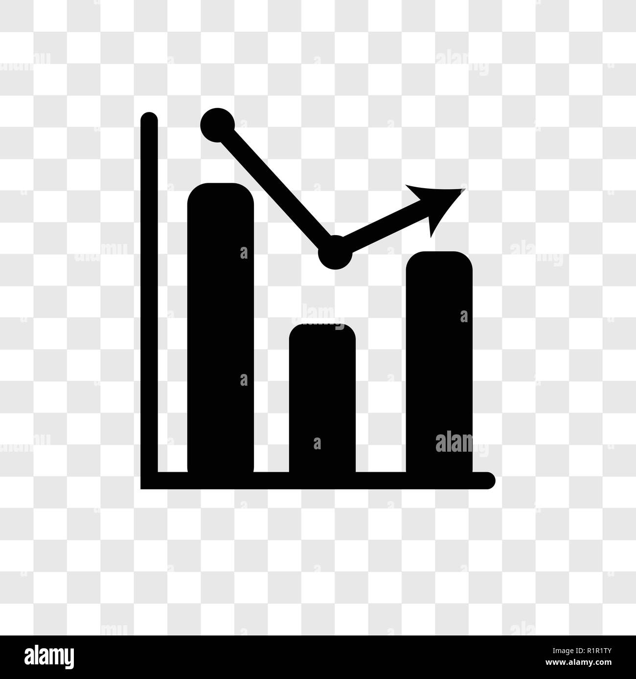 Growth vector icon isolated on transparent background, Growth ...
