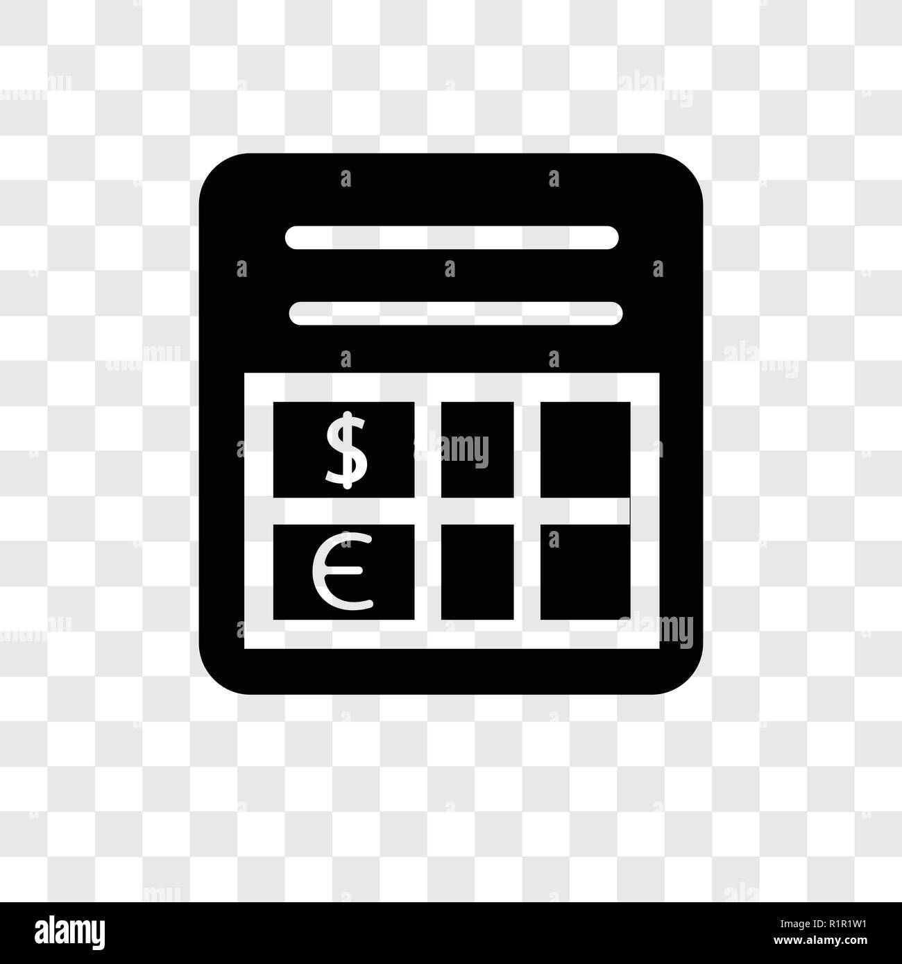 Invoice vector icon isolated on transparent background, Invoice ...