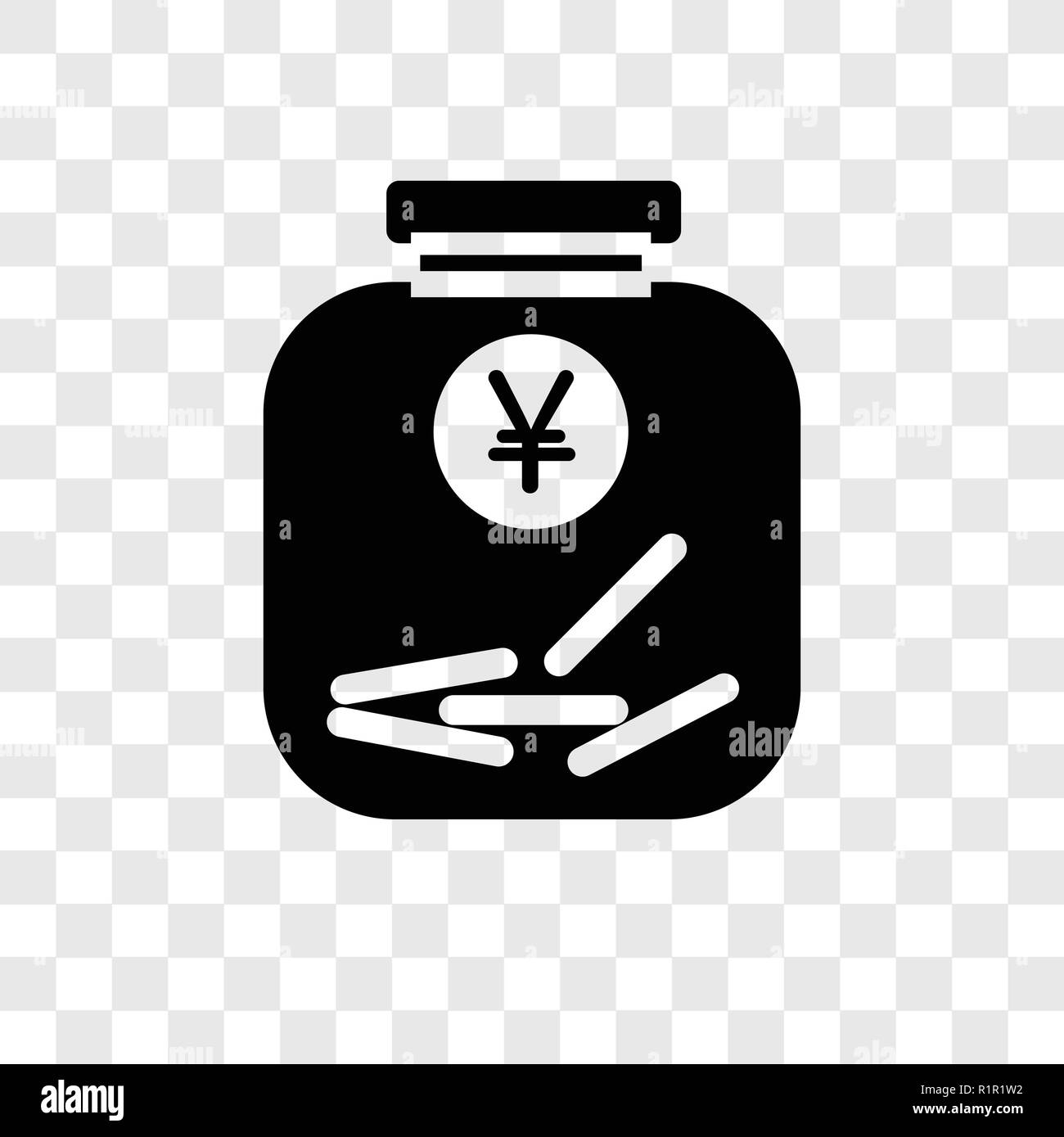 Savings vector icon isolated on transparent background, Savings ...