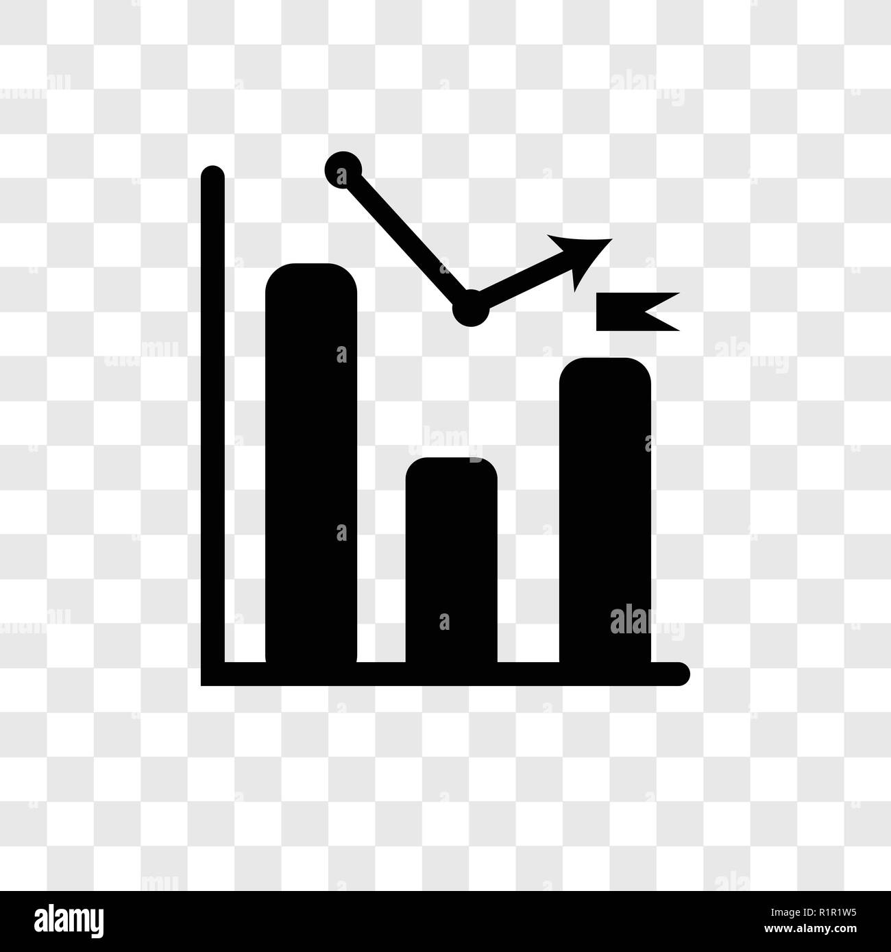 Growth vector icon isolated on transparent background, Growth ...