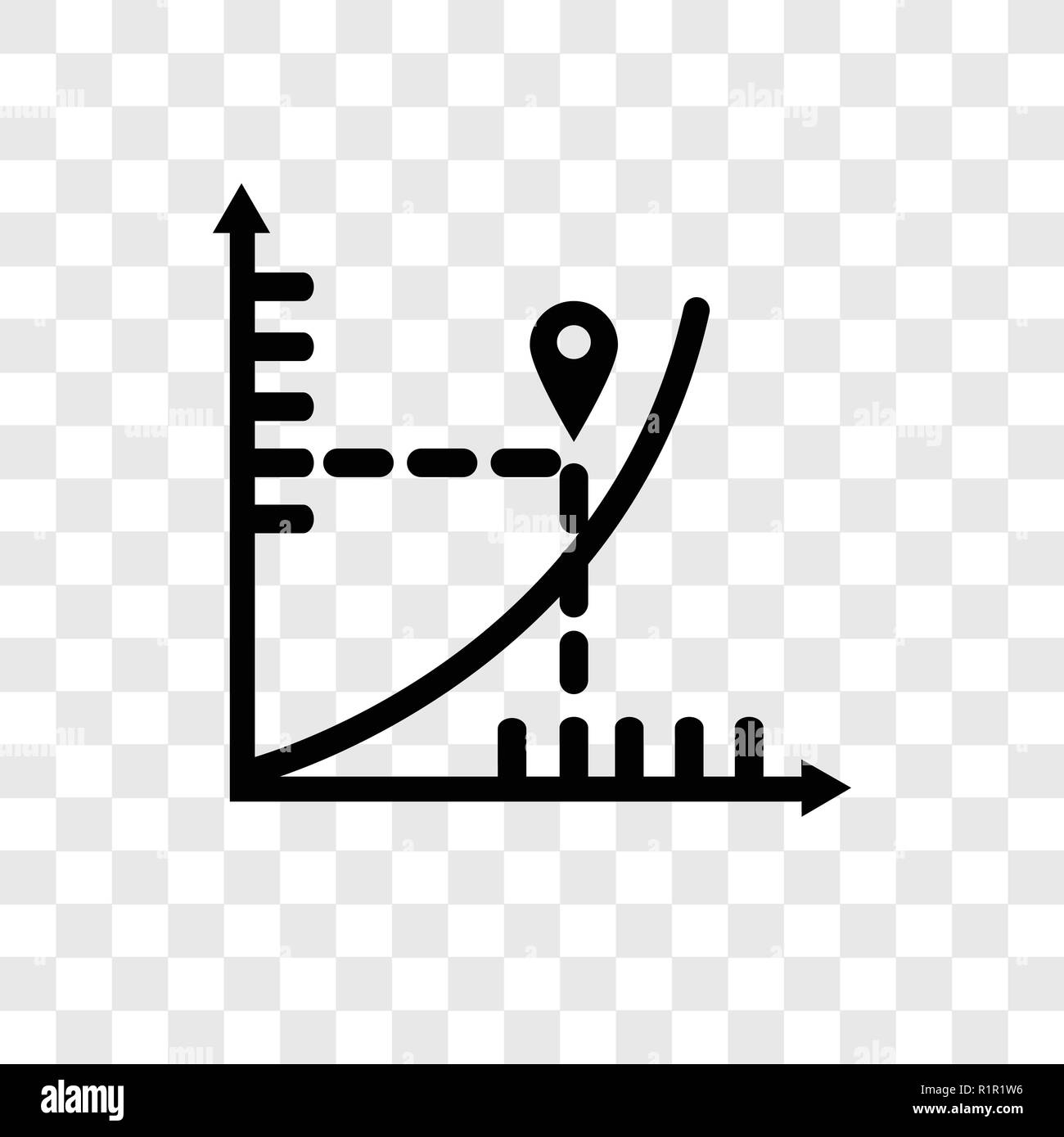 Growth vector icon isolated on transparent background, Growth ...